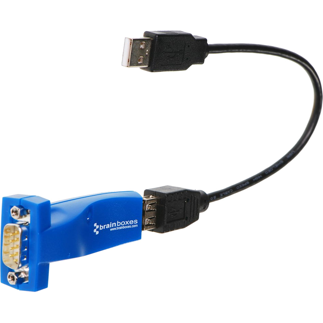 Brainboxes US-101 1 Port RS232 USB to Serial Adapter, Easy Plug-and-Pl ...