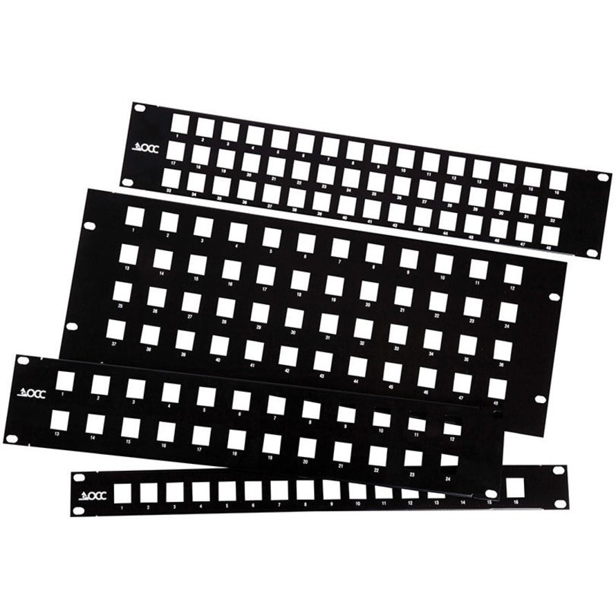 OCC AK48H 48-Port High-Density Rack Mount Field Configurable Patch Pan ...
