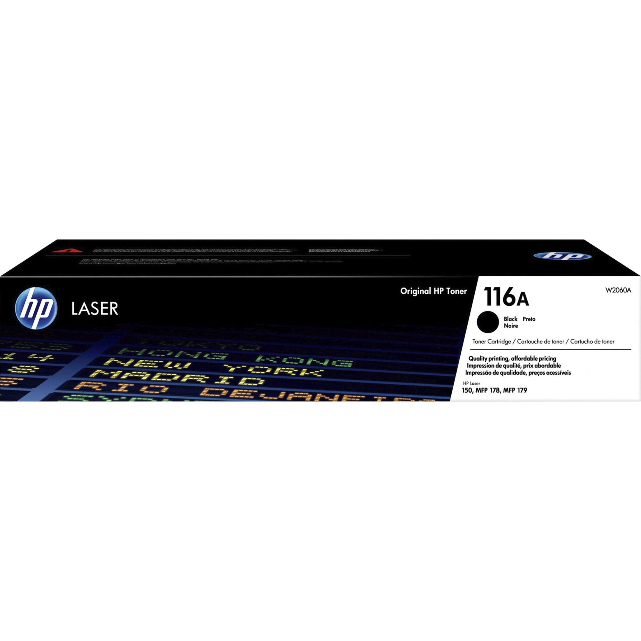 HP 116A Original Black Laser Toner Cartridge W2060A, Professional Prin ...