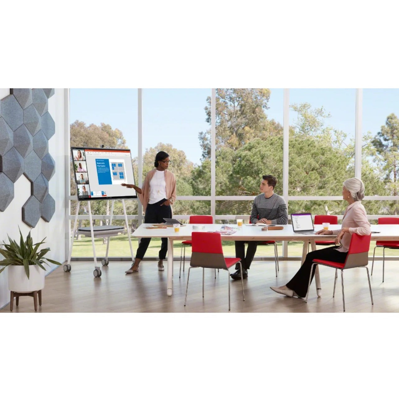 Steelcase STPM1CART Roam Mobile Stand For Microsoft Surface Hub 2, Int ...