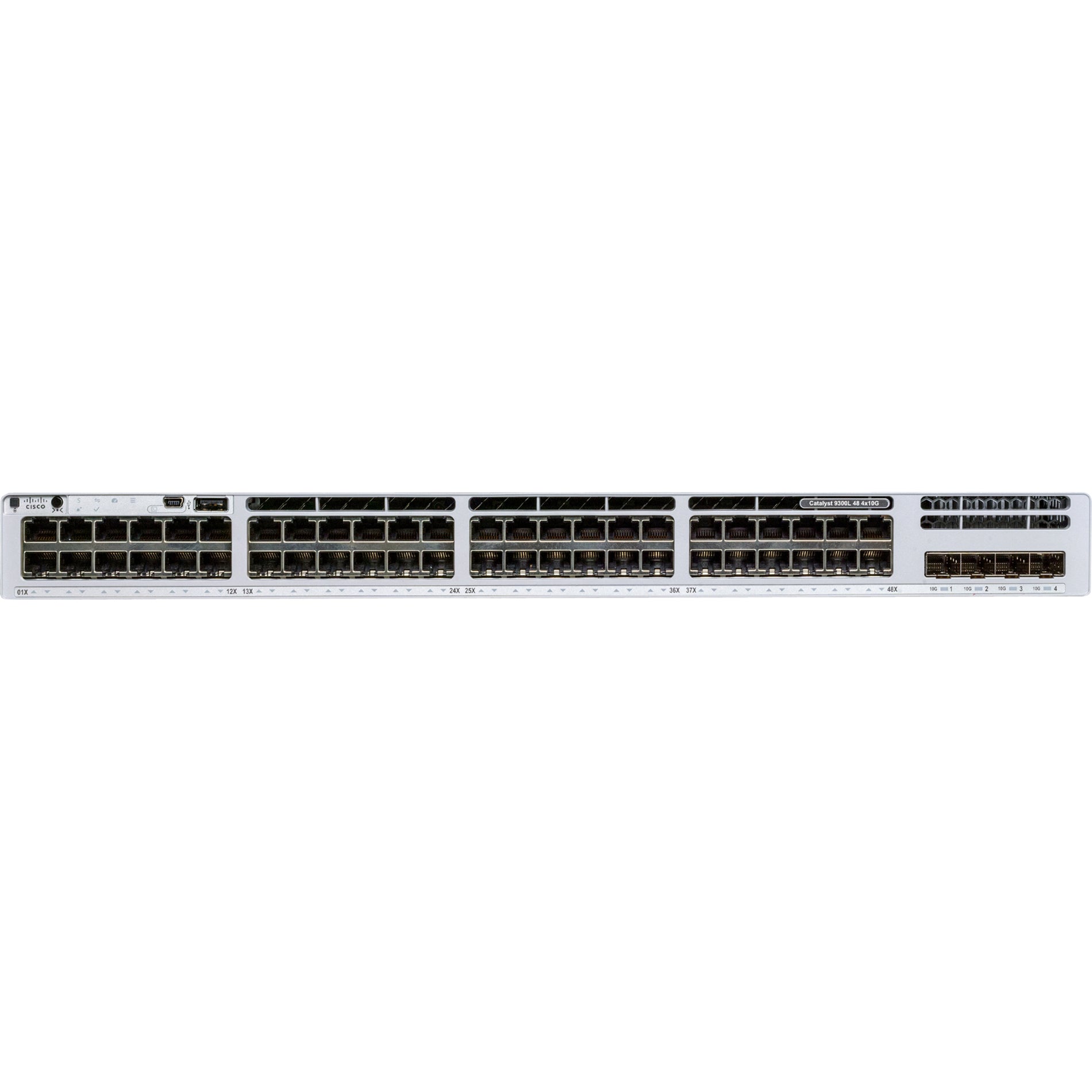 Cisco C9300L-48P-4G-E Catalyst 9300L-48P-4G-E Switch, 48 Gigabit Ether ...