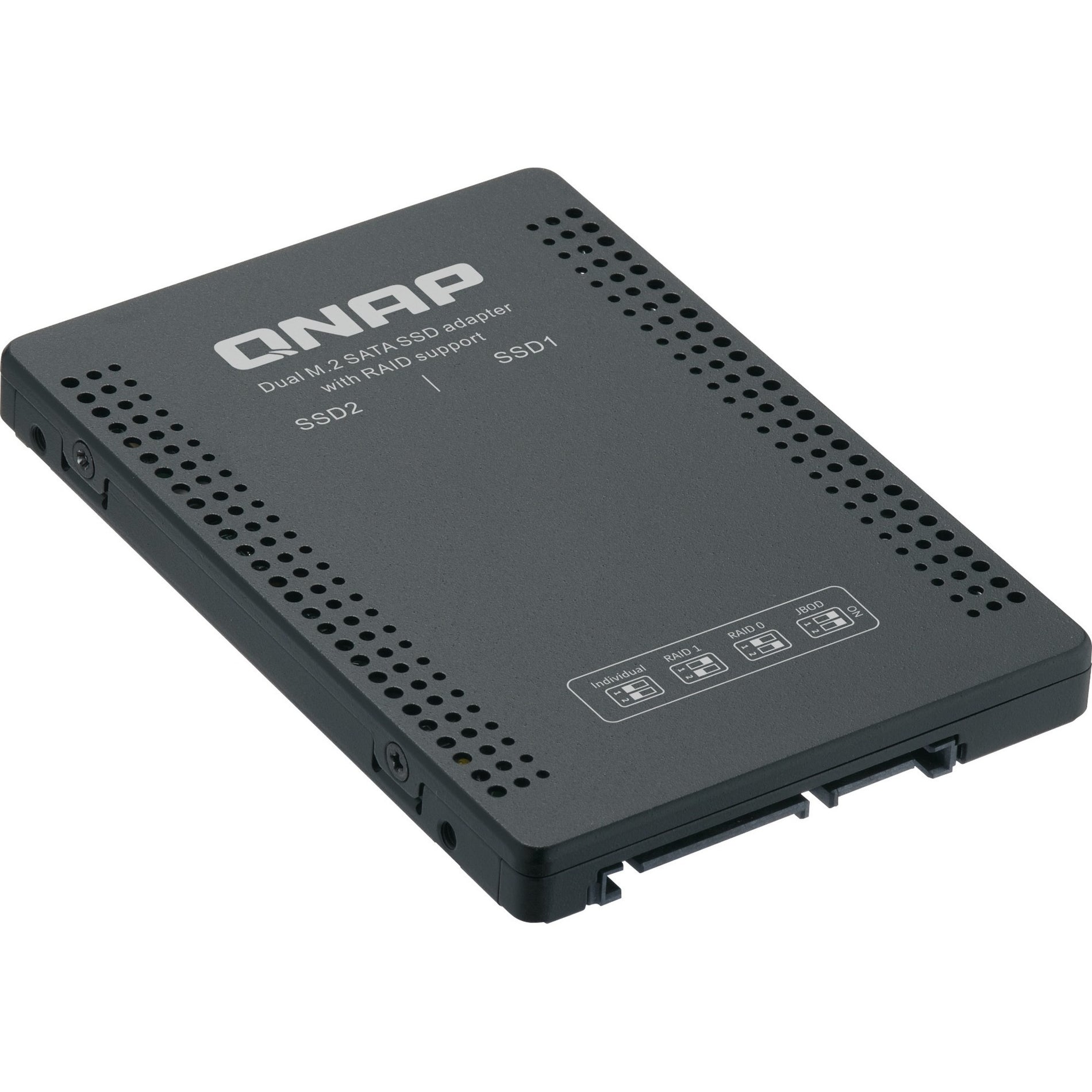 QNAP QDA-A2MAR DAS Storage System, 2-Bay SATA/600 M.2 RAID 0, 1, JBOD ...