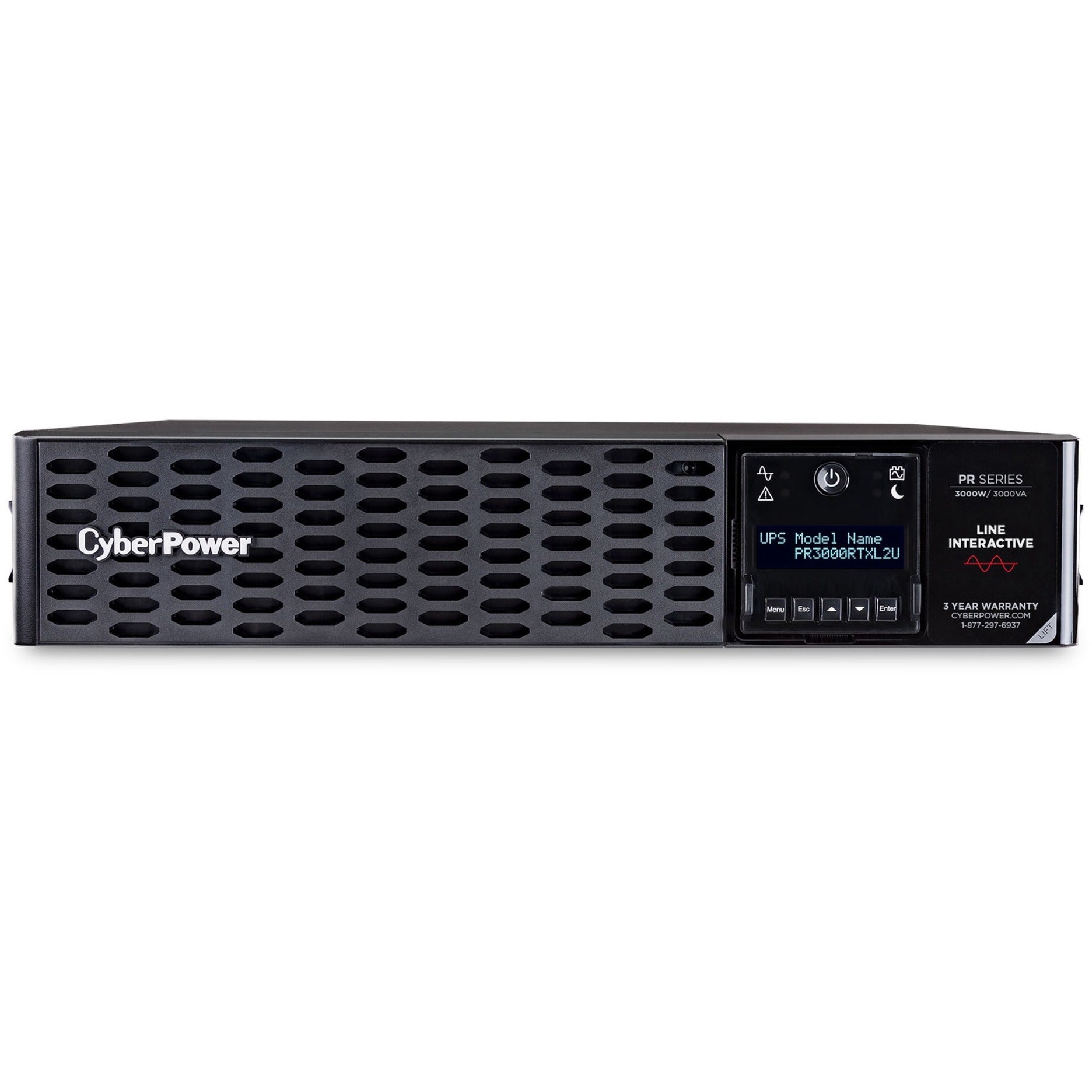 CyberPower PR3000RTXL2U Smart App Sinewave UPS Systems, 3KVA Tower/Rac ...