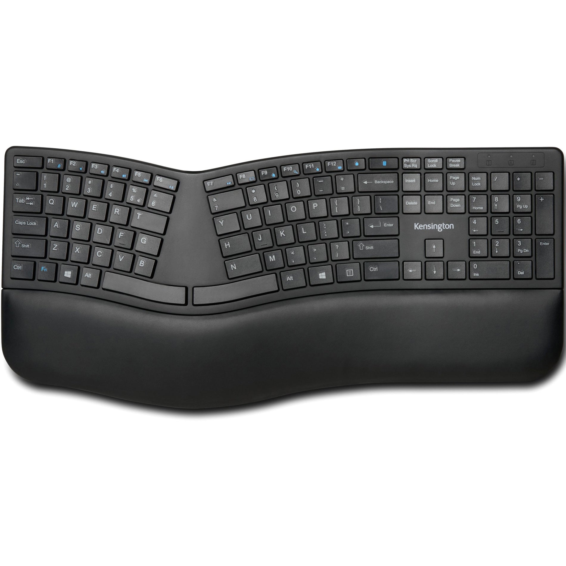 Kensington K75401US Pro Fit Ergo Wireless Keyboard-Black, 2.4 GHz Blue ...