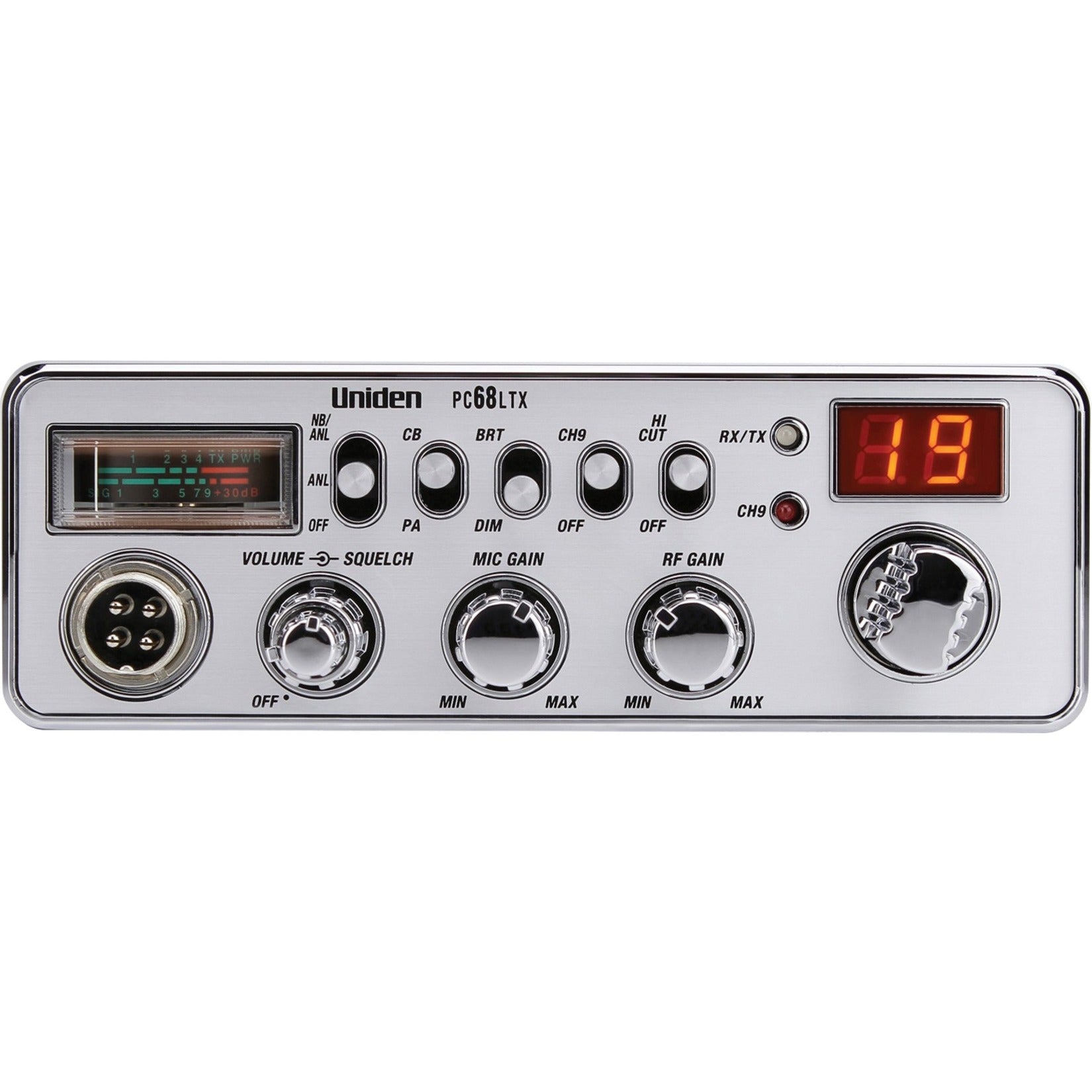Uniden PC68LTX 40-Channel Trucker's CB Radio, LED Display, Public Addr ...