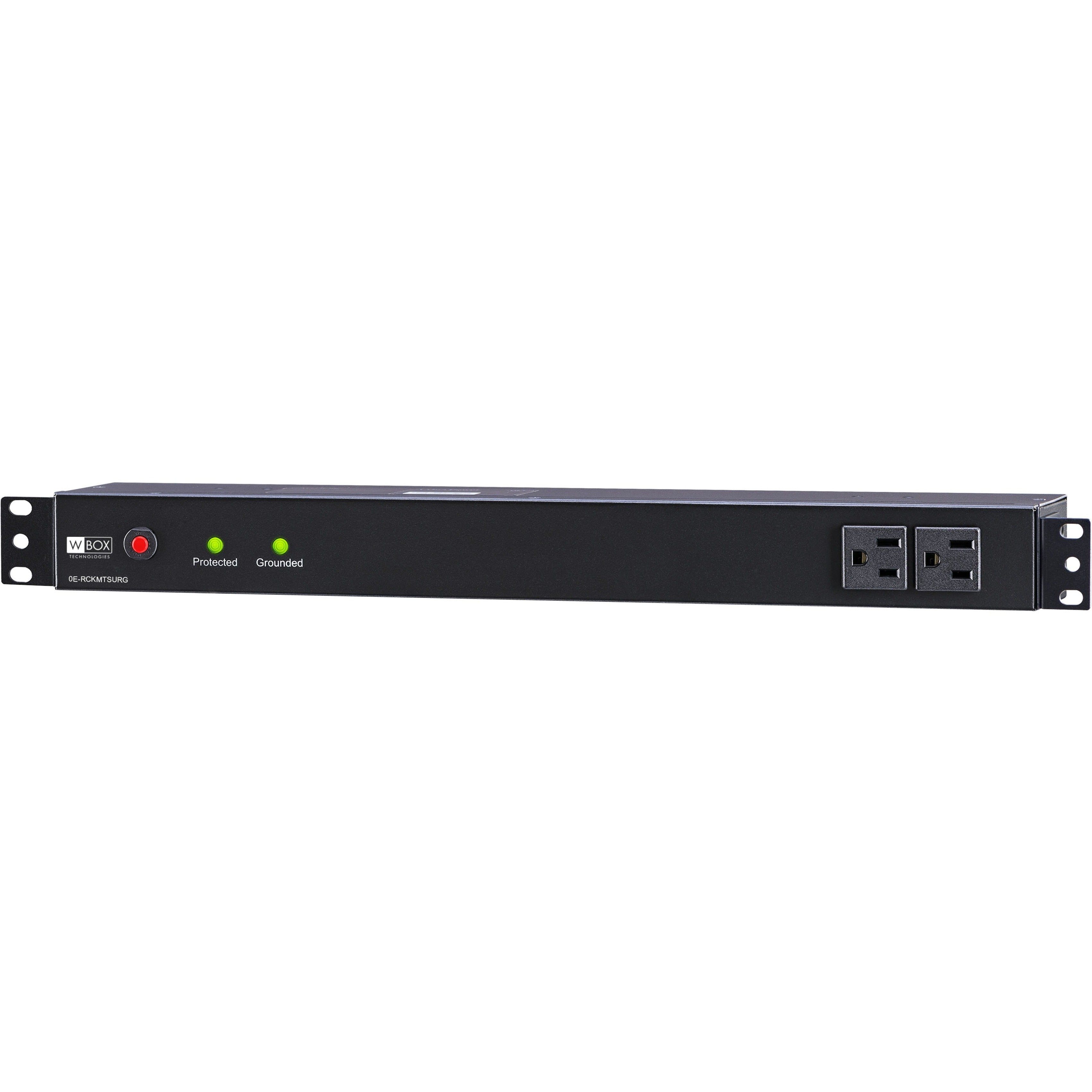 W Box 3600J Rack Mount Surge Protector, 12 AC Power Receptacles, 120V ...