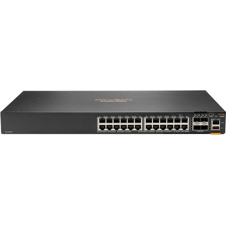 Aruba 6300F 24-port 1GbE and 4-port SFP56 Switch, Gigabit Ethernet Net ...