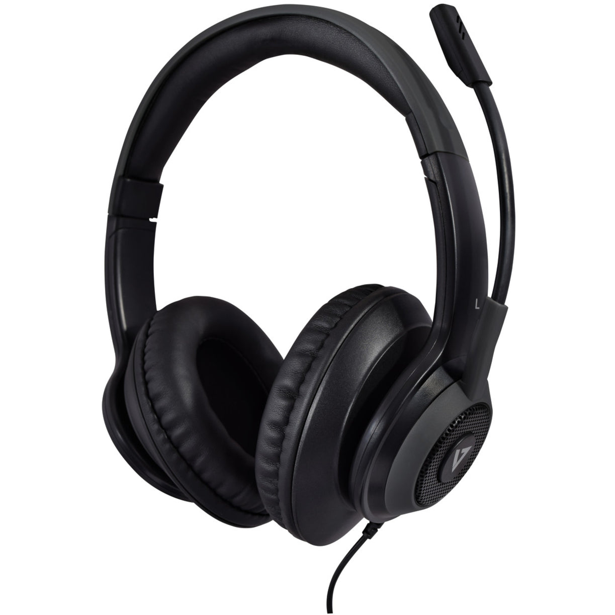 V7 Premium HC701 Over-Ear Stereo Headset, Noise Cancelling Mic, USB Co ...