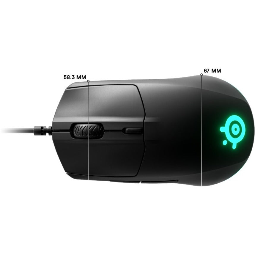 SteelSeries 62513 Rival 3 Wired Gaming Mouse, Ergonomic Fit, 8500 dpi ...