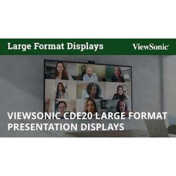 ViewSonic CDE7520-W Digital Signage Display, 75" 4K LCD, 450 Nit Brigh ...