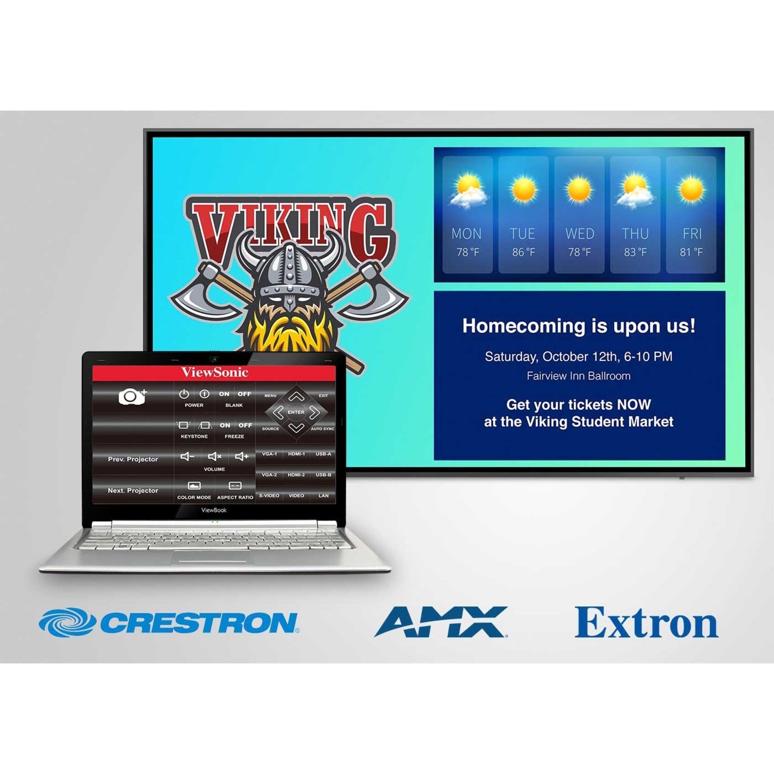 ViewSonic CDE7520-W Digital Signage Display, 75" 4K LCD, 450 Nit Brigh ...