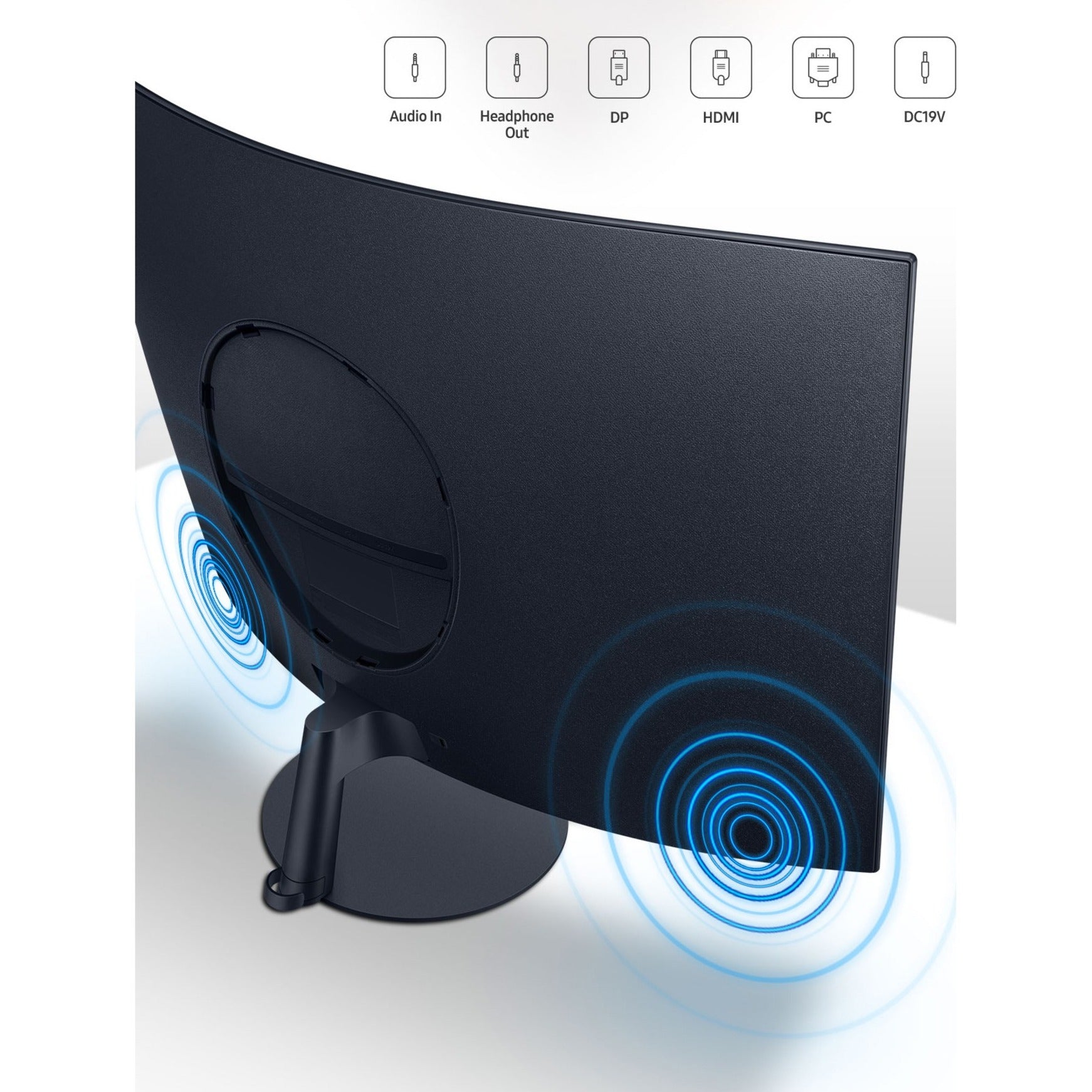 Samsung LC32T550FDNXZA 32" T55 Curved Monitor, Full HD, 75 Hz Refresh ...