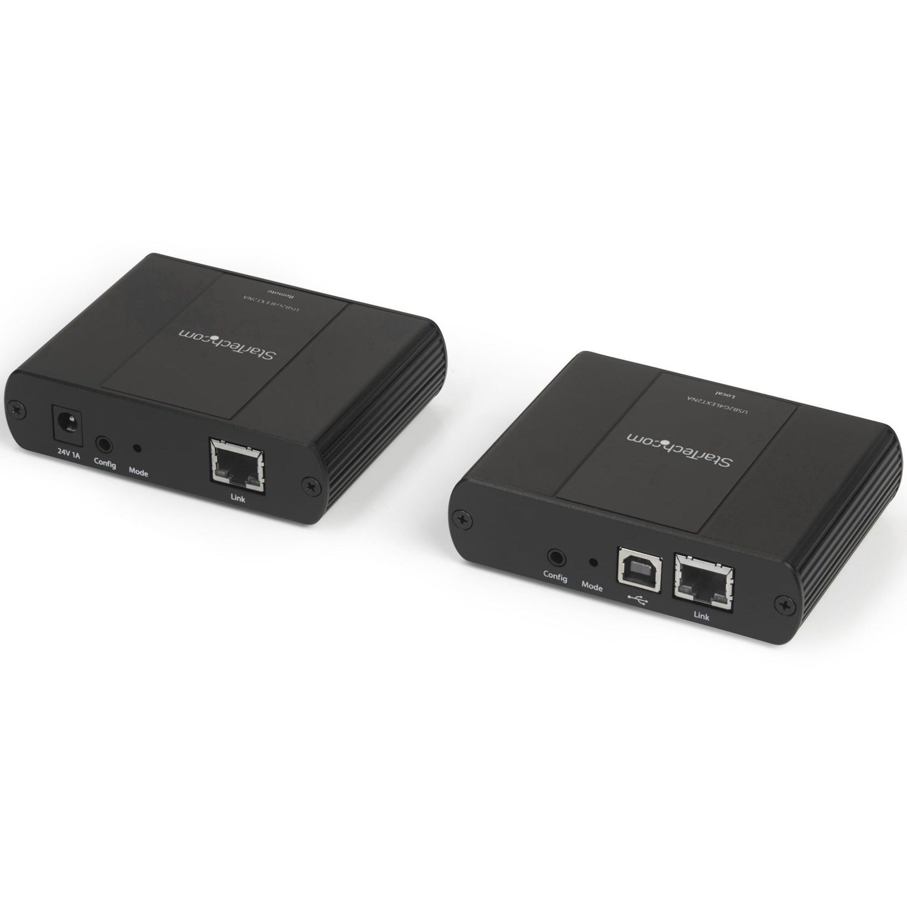 StarTech.com 4-Port USB 2.0 Ethernet Extender, Gigabit Network USB Hub ...
