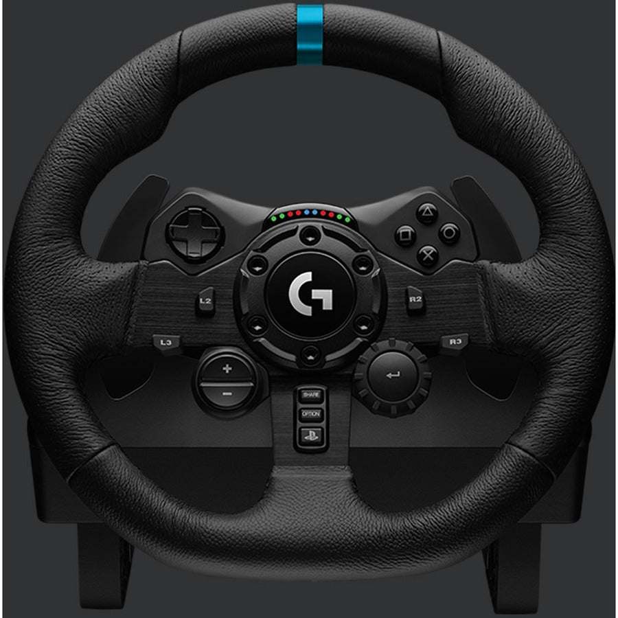 Logitech 941-000147 G923 Gaming Pedal/Steering Wheel, Force Feedback ...