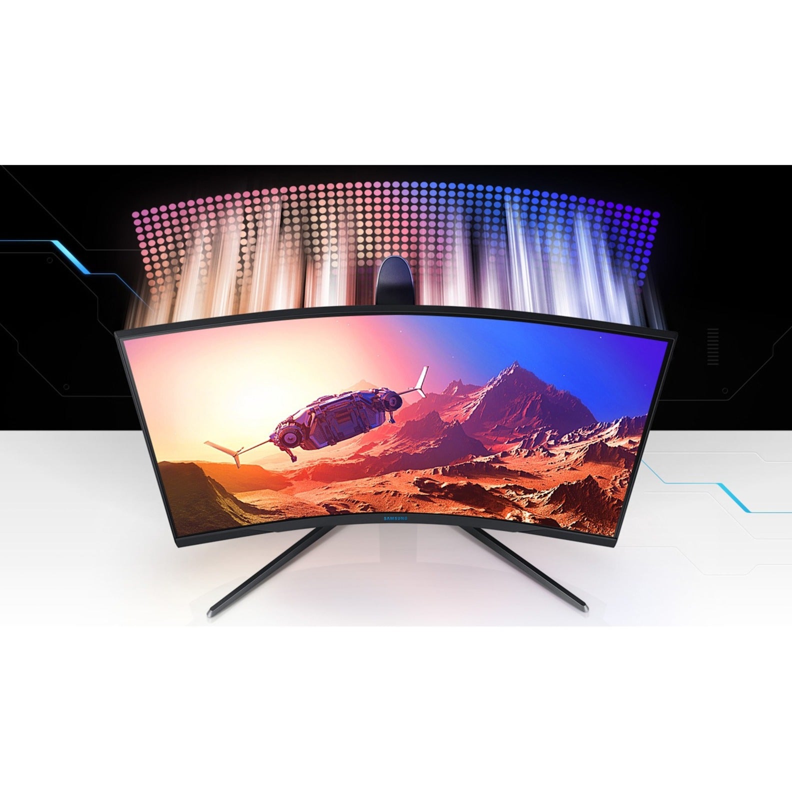 Samsung LC27G75TQSNXZA Odyssey G7 Gaming Monitor, QLED 240Hz 1ms GSync ...