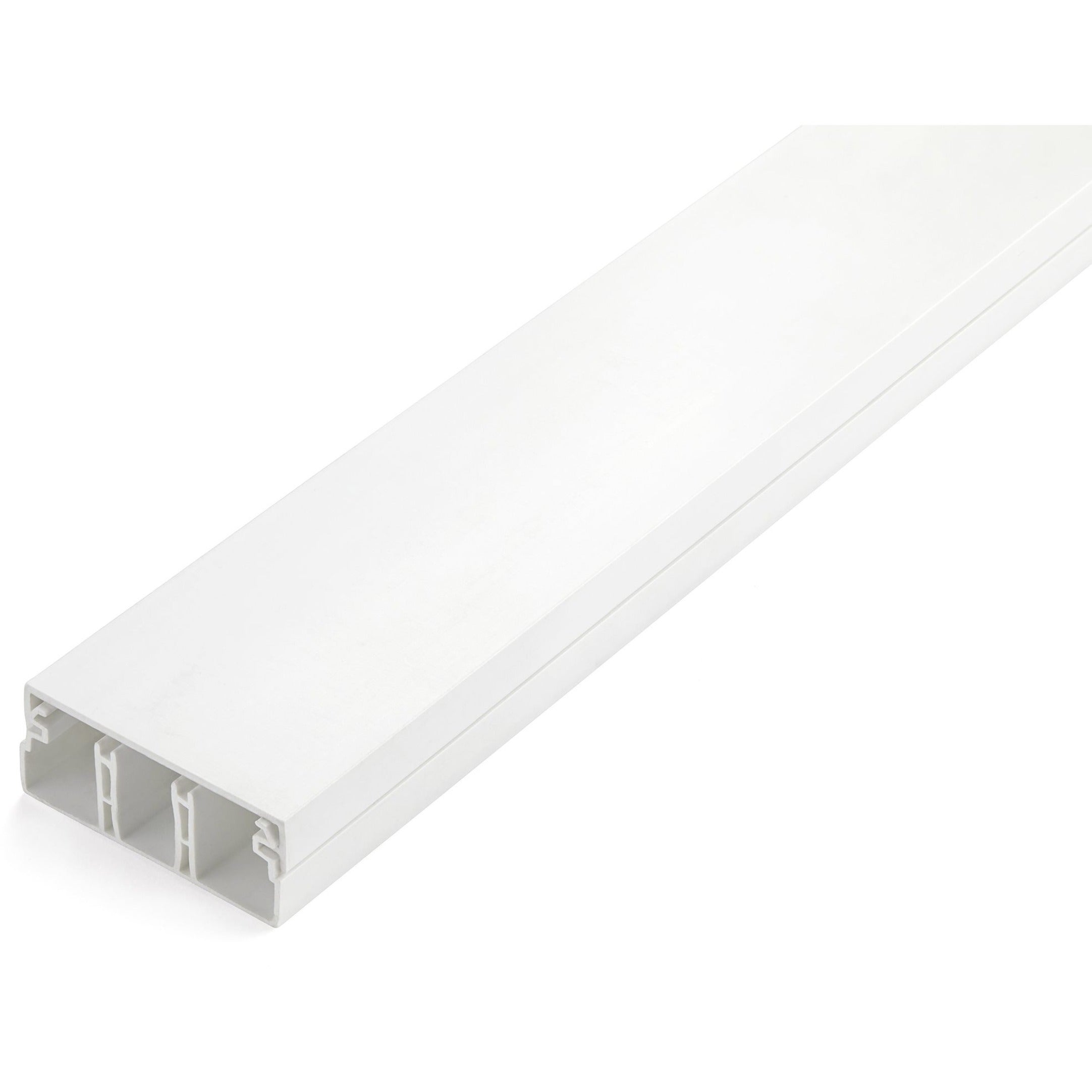 StarTech.com Professional Cable Management Raceway, 78-inch White PVC ...
