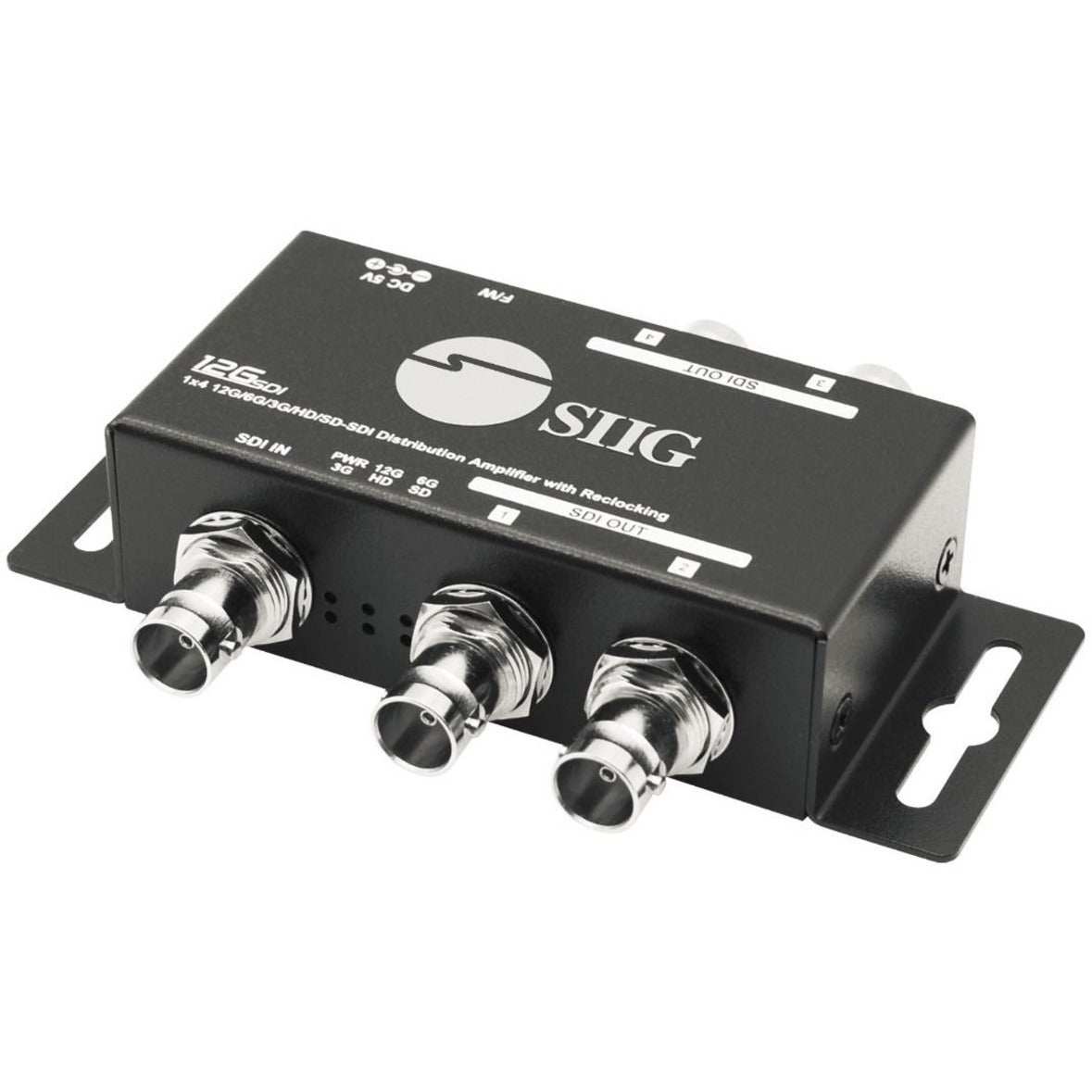 SIIG 1x4 12G SDI Distribution Amplifier, Audio Signal Splitter, 70M Ra ...