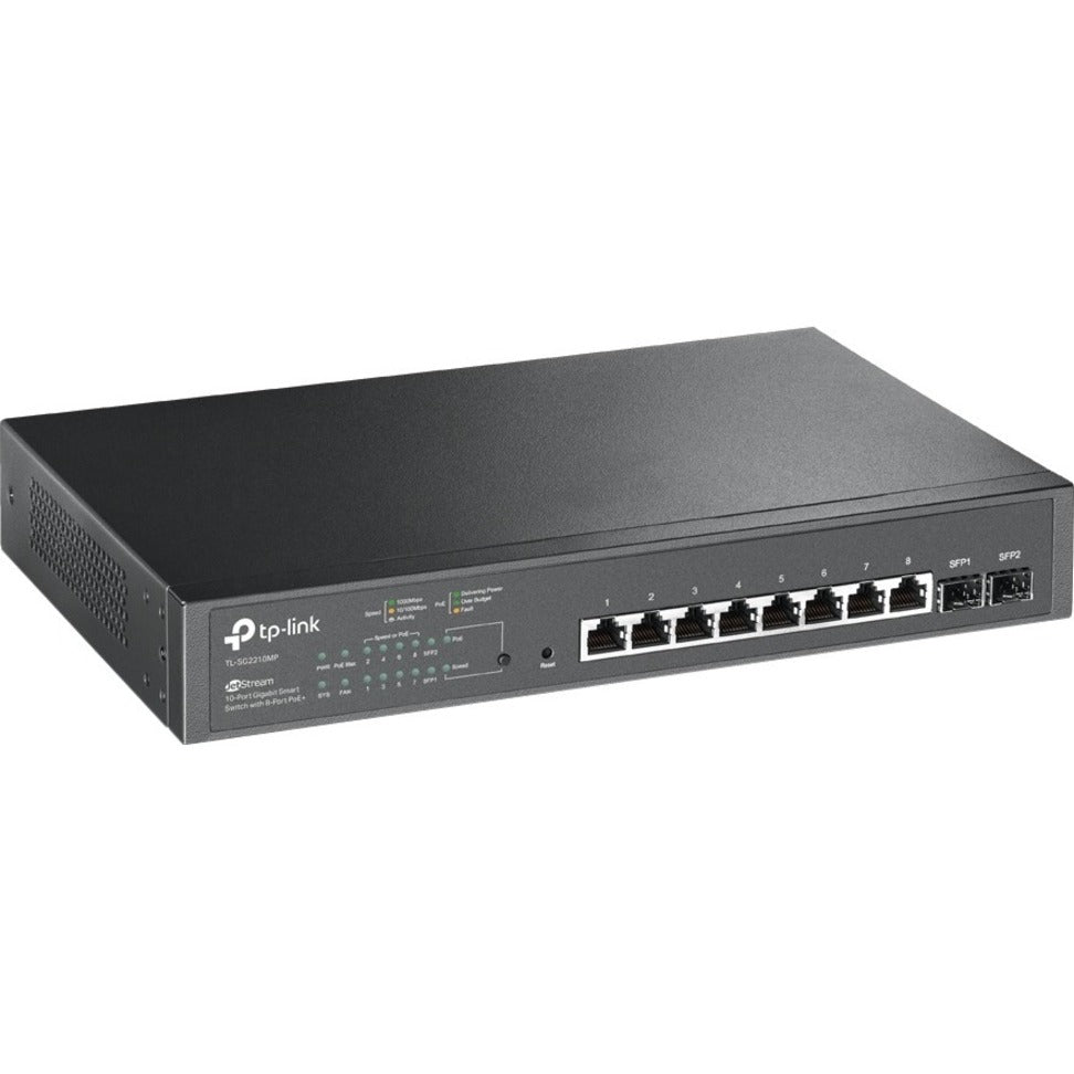 TP-Link TL-SG2210MP JetStream 10-Port Gigabit Smart Switch with 8-Port ...