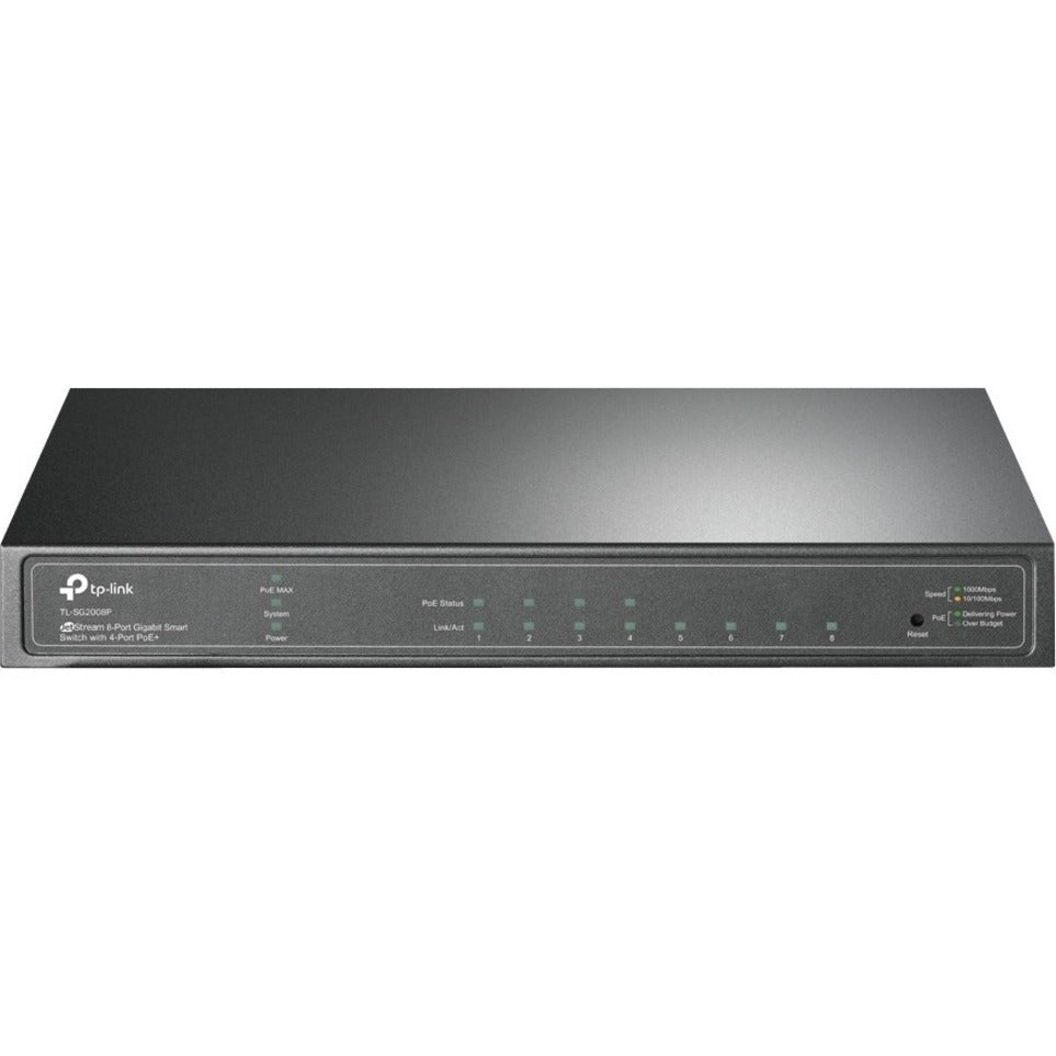 TP-Link JetStream TL-SG2008P 8-Port Gigabit Ethernet Switch, PoE+ 62W ...