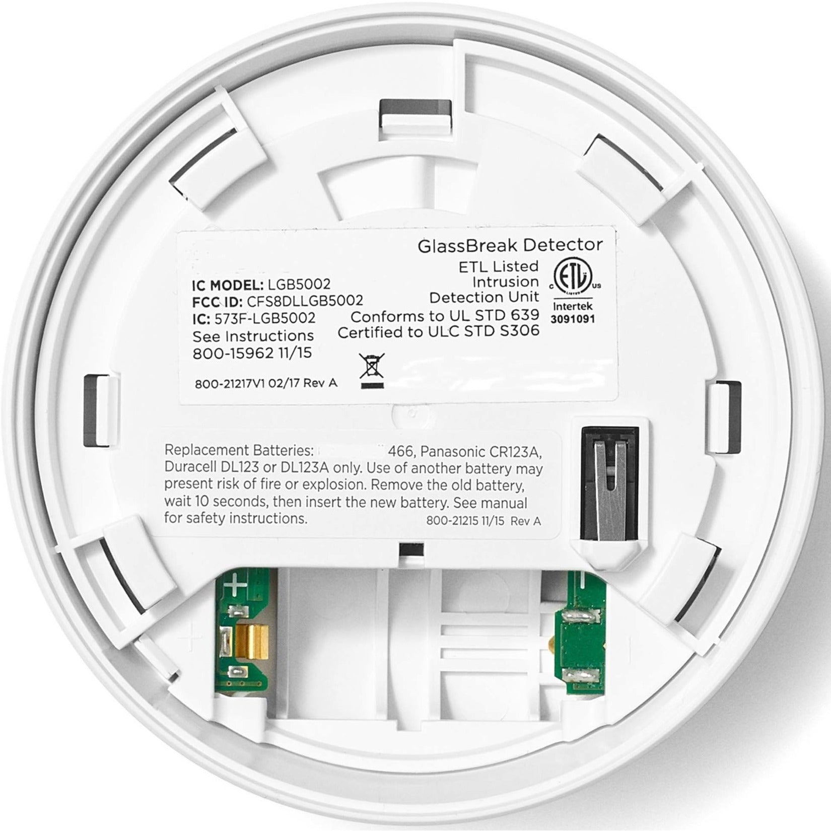 Honeywell Home ProSeries PROSIXGB Wireless Glass Break Detector, Smart ...