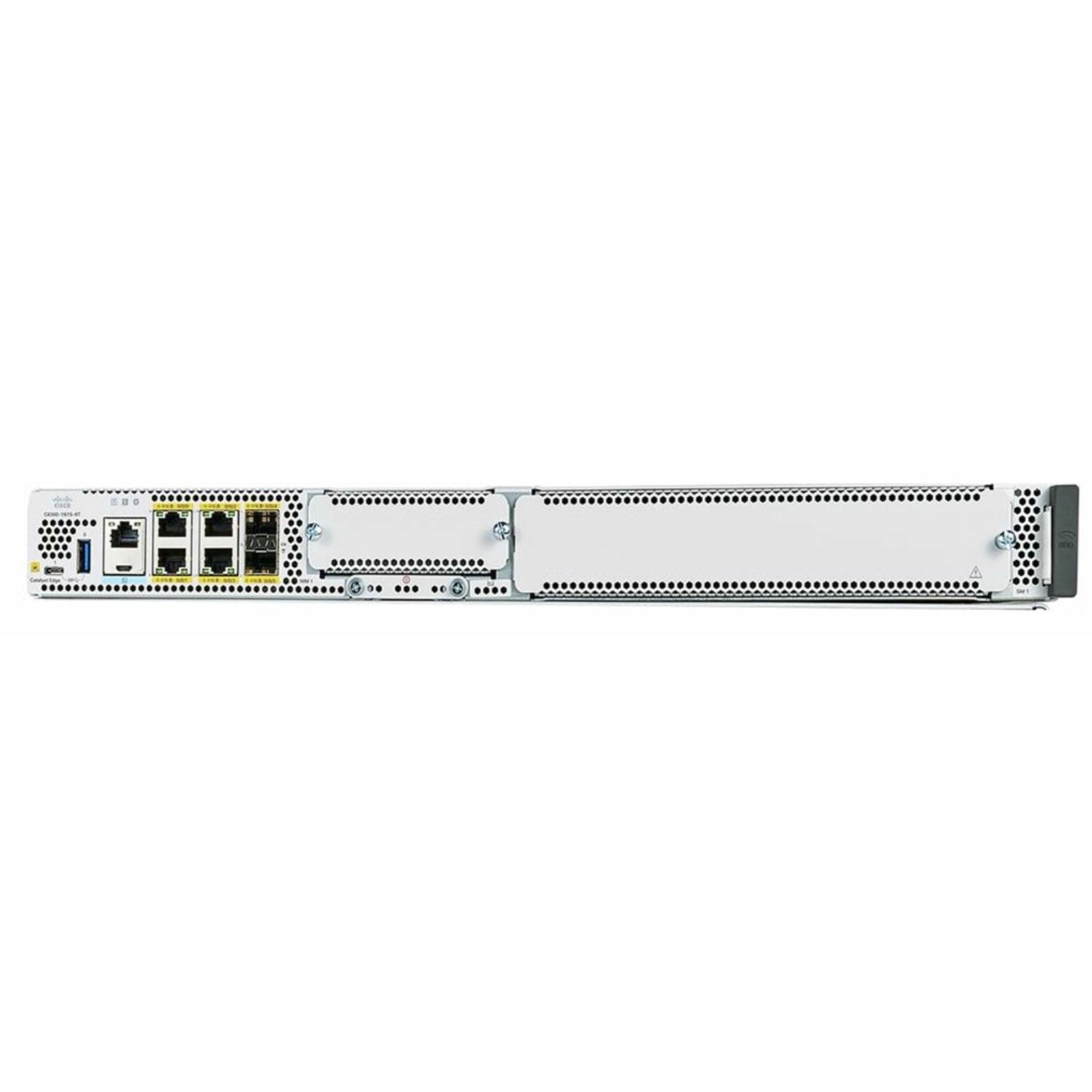 Cisco Catalyst 8300 Router C8300-1N1S-6T, 16GB Memory, 6-Port Gigabit ...