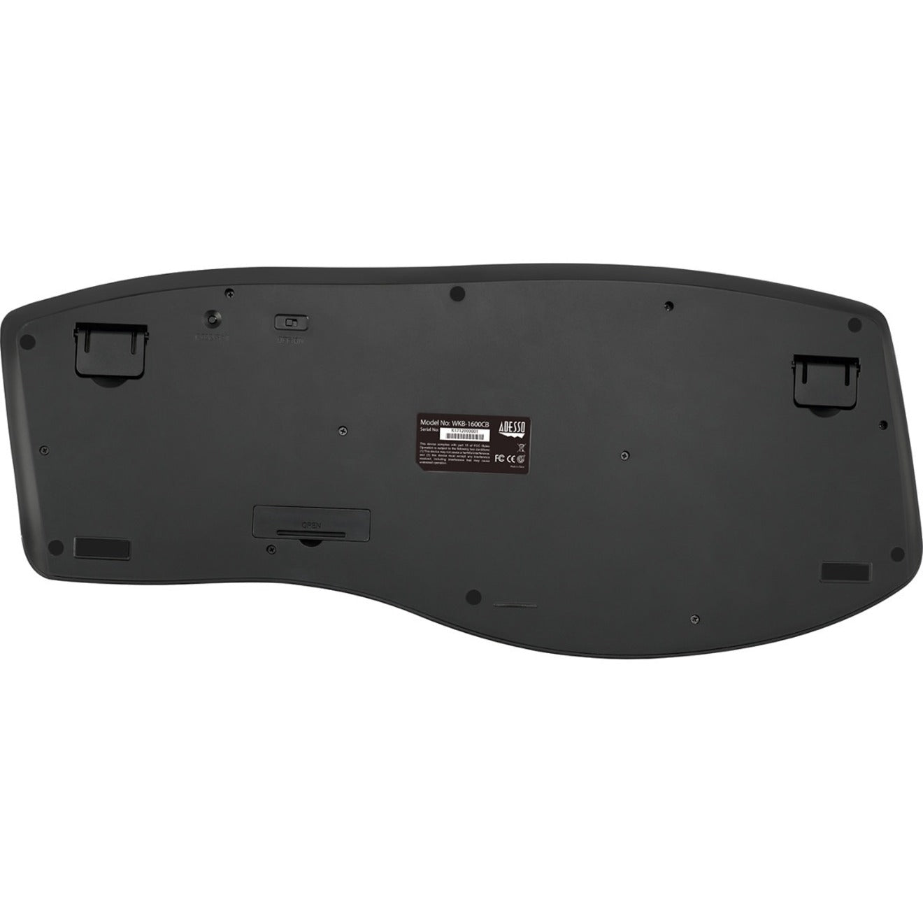 Adesso WKB-1600CB TruForm Wireless Ergonomic Keyboard And Optical Mous ...