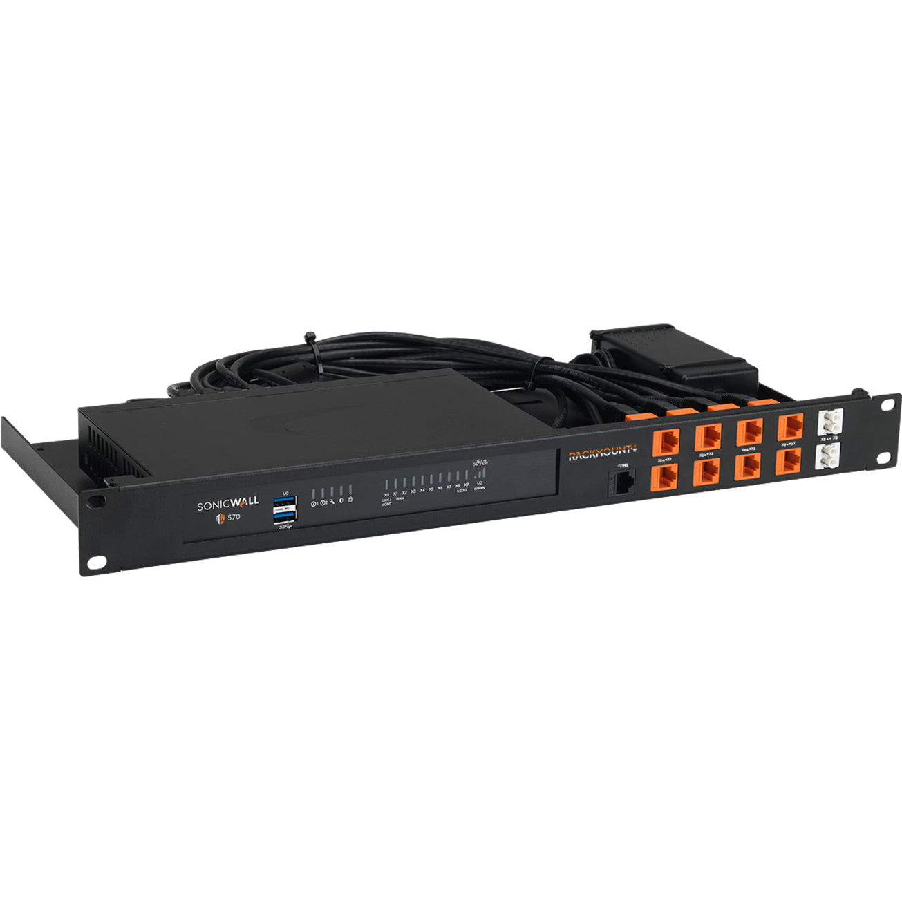 RACKMOUNT.IT RM-SW-T9 SW-Rack Rack Shelf, 19" 1U, Jet Black, Firewall ...