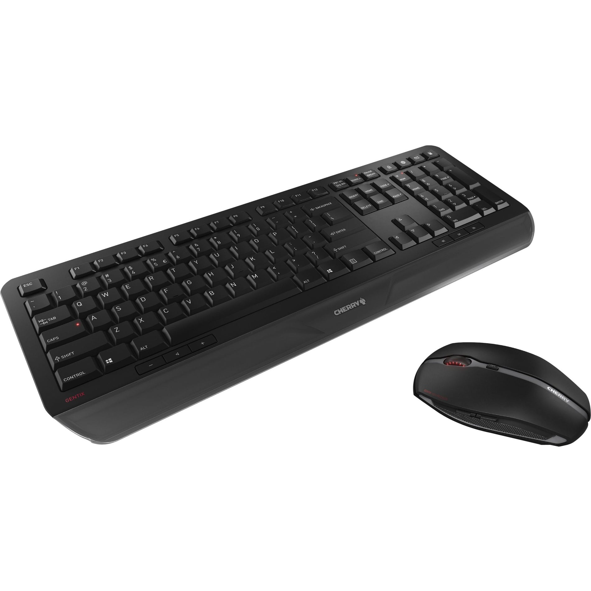 CHERRY GENTIX DESKTOP Wireless Ergonomic Keyboard & Mouse Set, Anti-sl ...