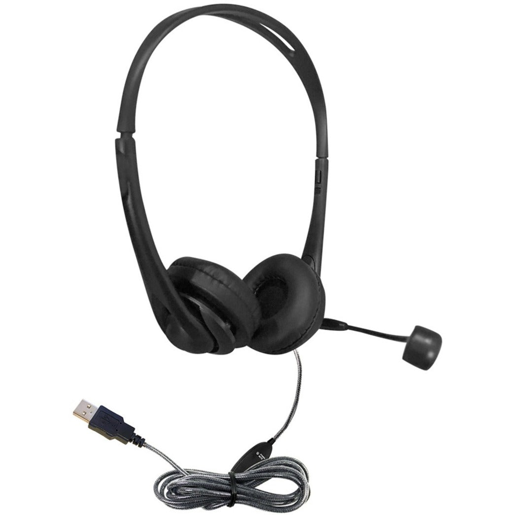 Hamilton Buhl WS2BK Personal-Size USB Multimedia Headset with Steel-Re ...
