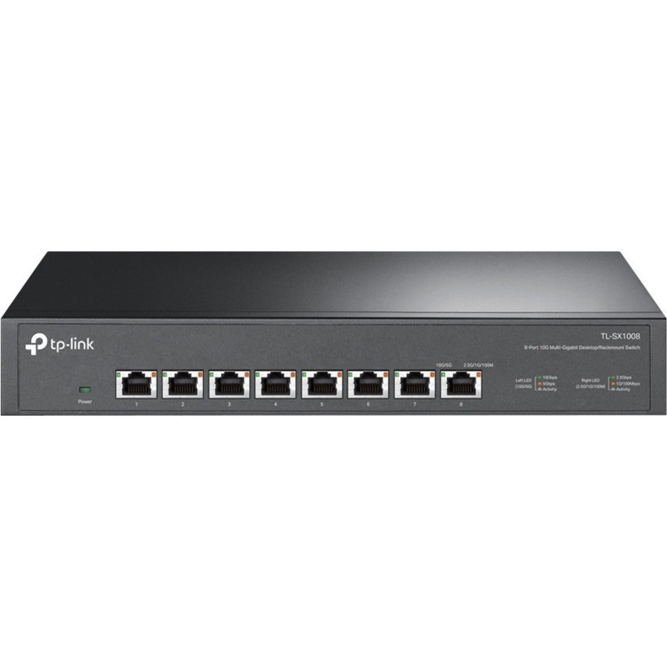 TP-Link TL-SX1008 10G Multi-Gigabit Unmanaged Switch, 8-Port 10G RJ45 ...