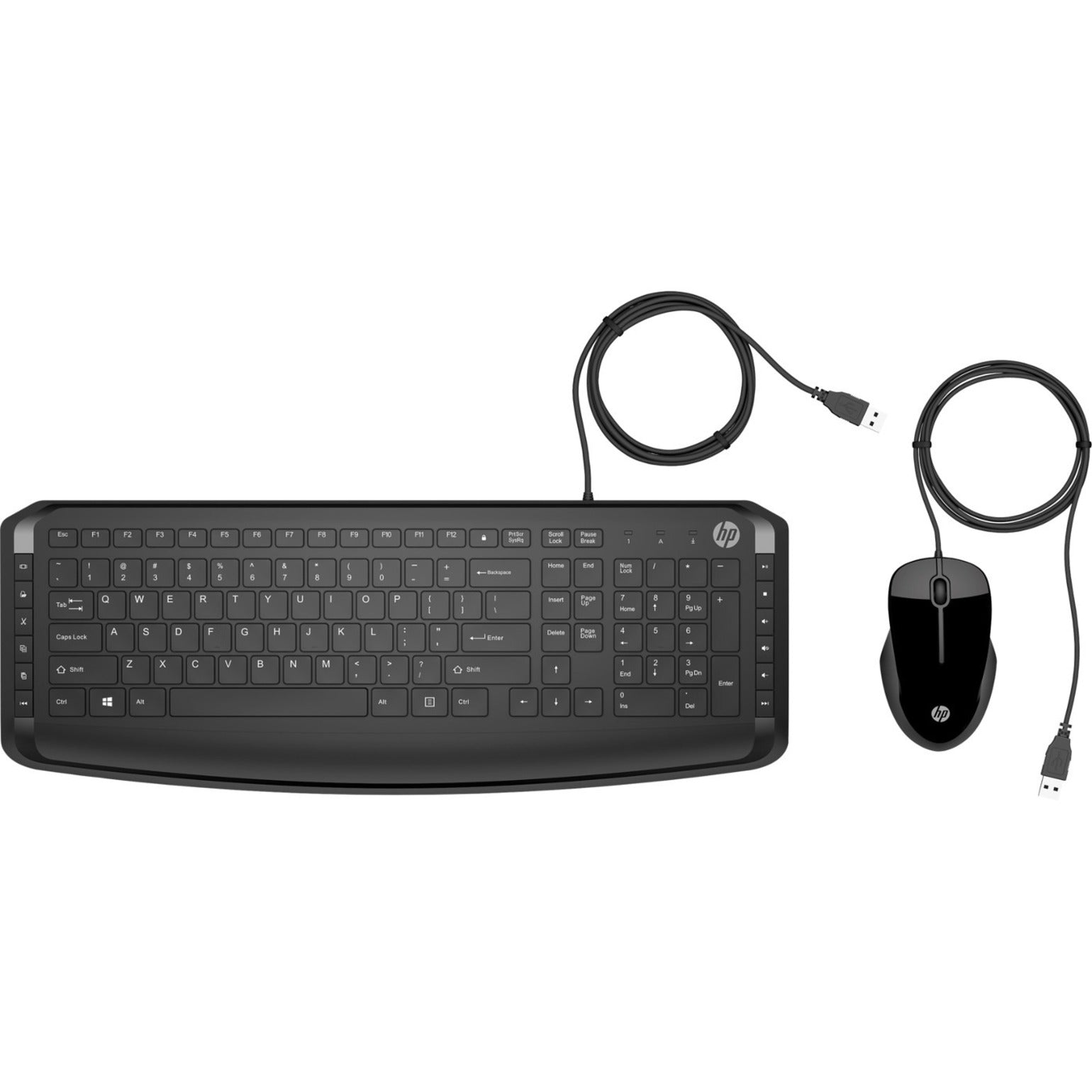 HP 9DF28AA#ABL Pavilion Keyboard and Mouse 200, Ergonomic, Palm Rest ...