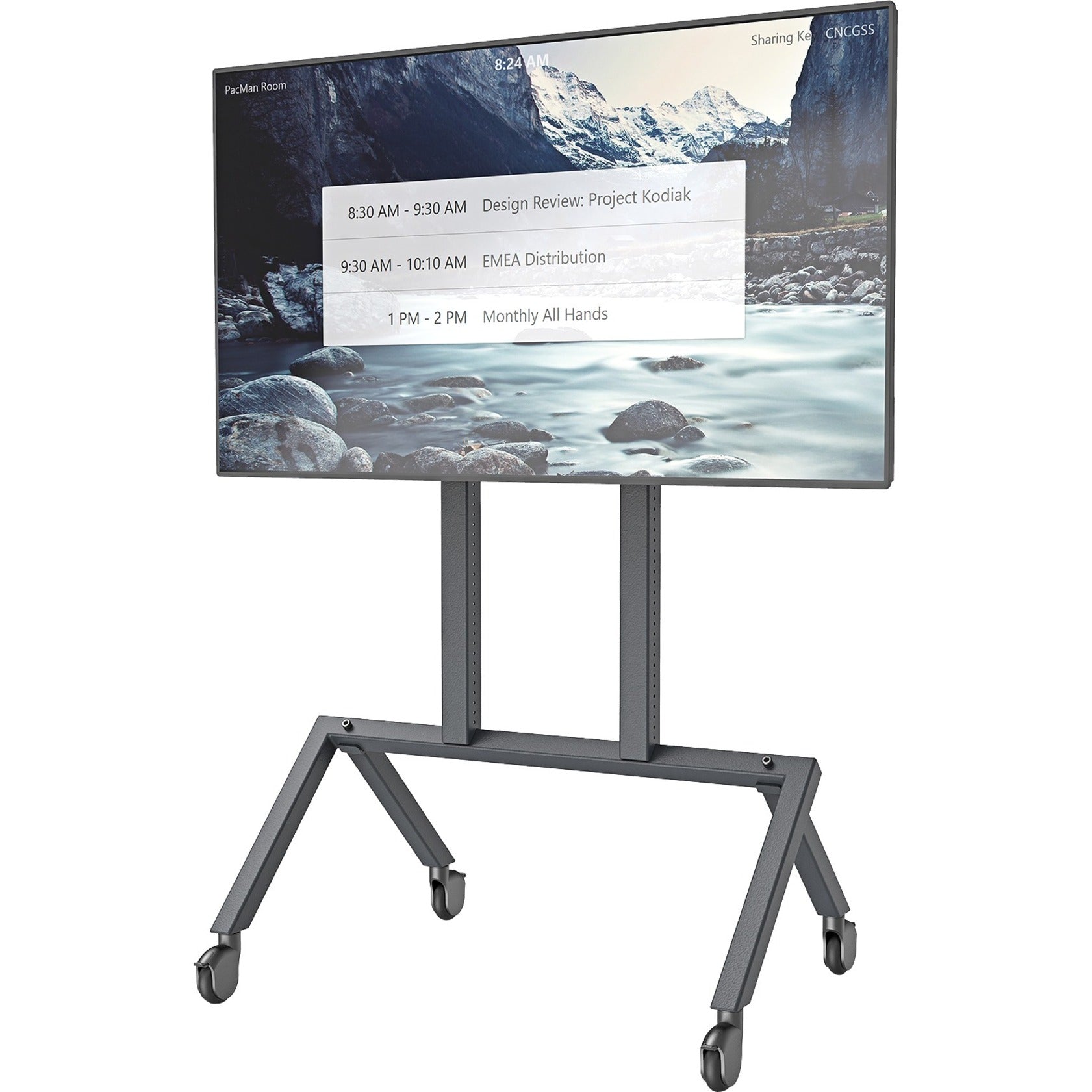 Heckler Design H714-BG Heckler AV Cart - Base Configuration, Swivel Ca ...