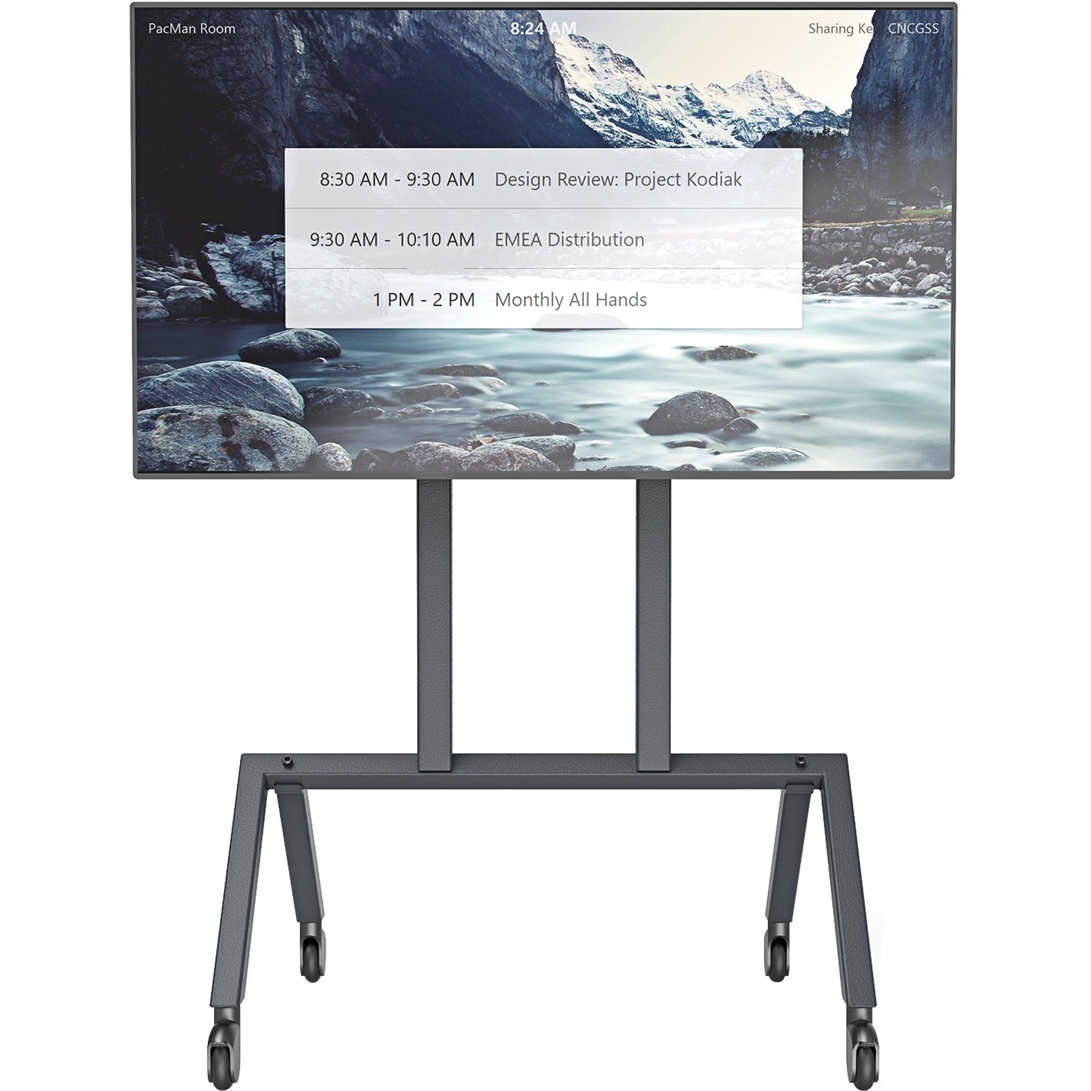 Heckler Design H714-BG Heckler AV Cart - Base Configuration, Swivel Ca ...