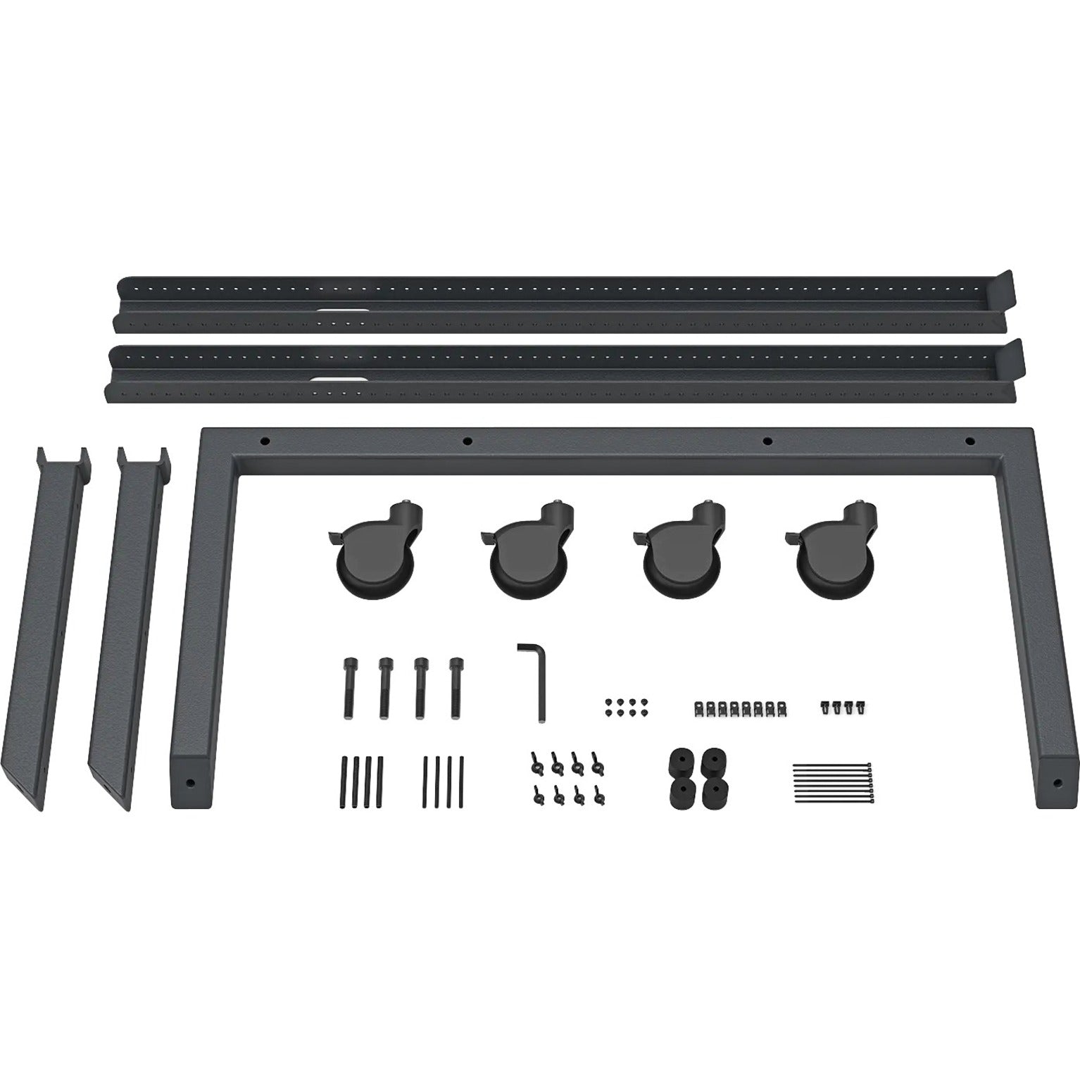 Heckler Design H714-BG Heckler AV Cart - Base Configuration, Swivel Ca ...