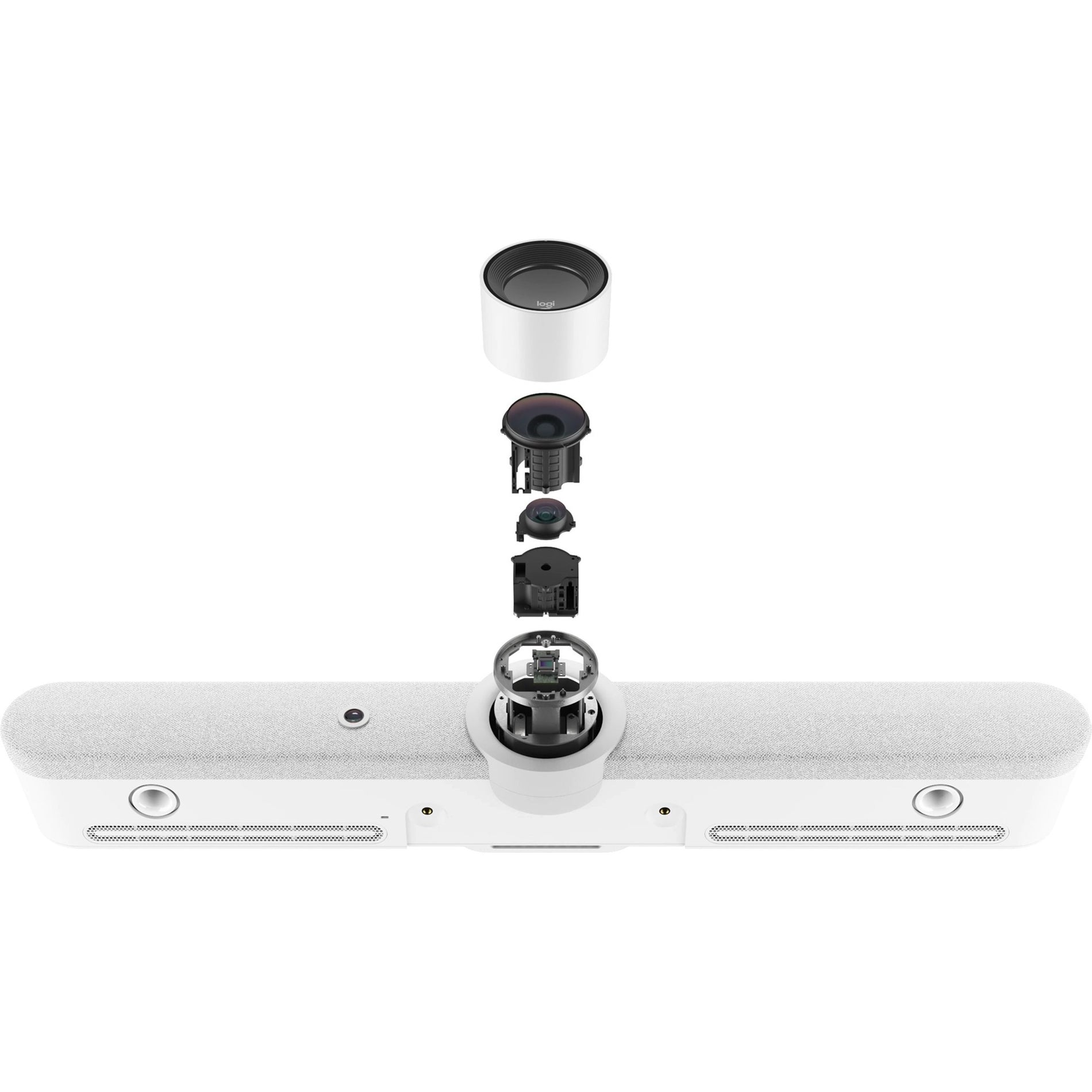 Logitech 960-001348 Rally Bar Mini - White, Video Conferencing Camera ...