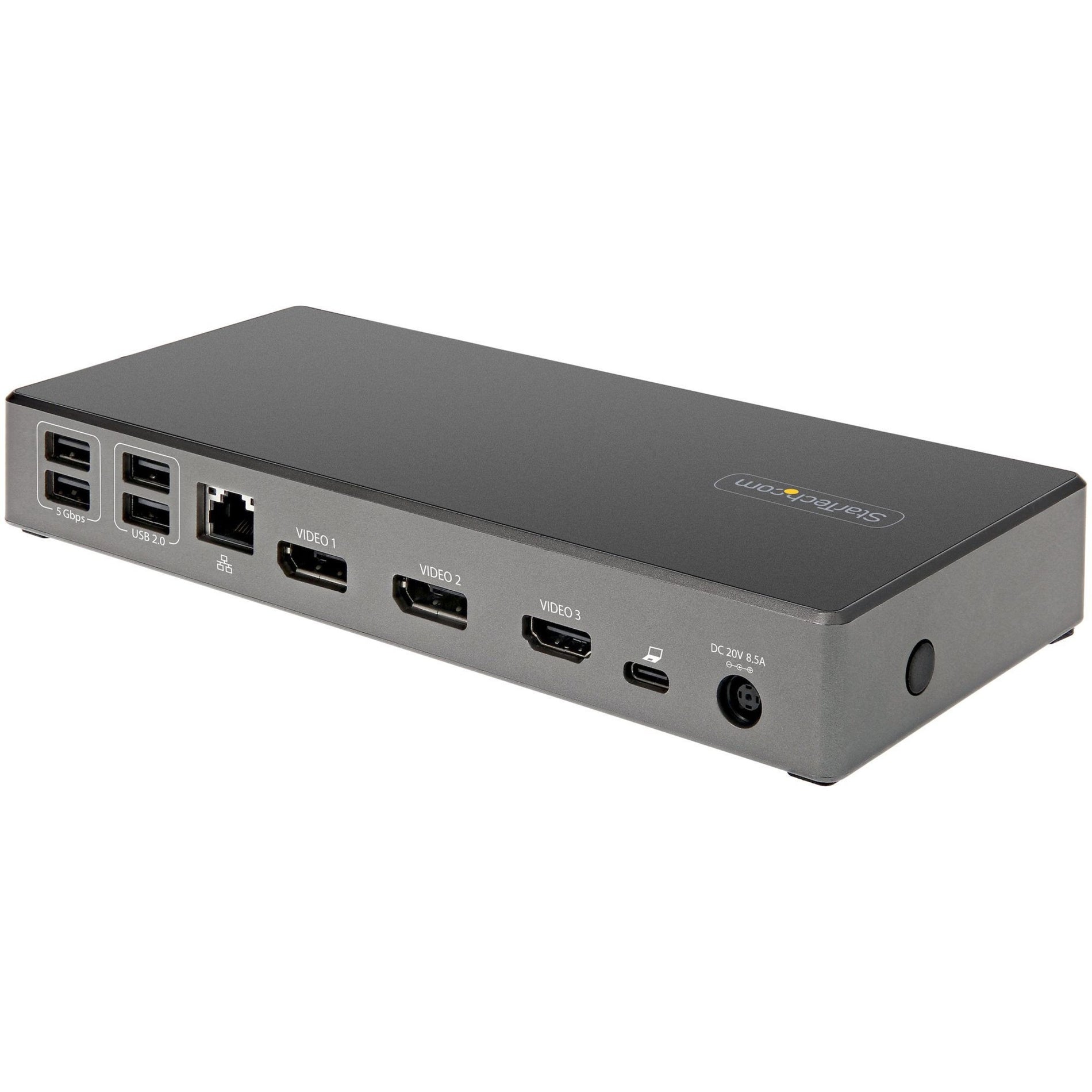 StarTech.com DK31C2DHSPD Docking Station, USB-C, HDMI, DisplayPort, 6 ...