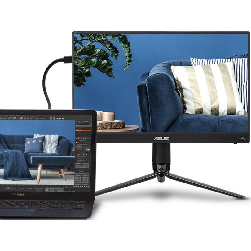 Asus ZenScreen MB16ACV 15.6" Portable LCD Monitor, Full HD IPS, USB-C ...