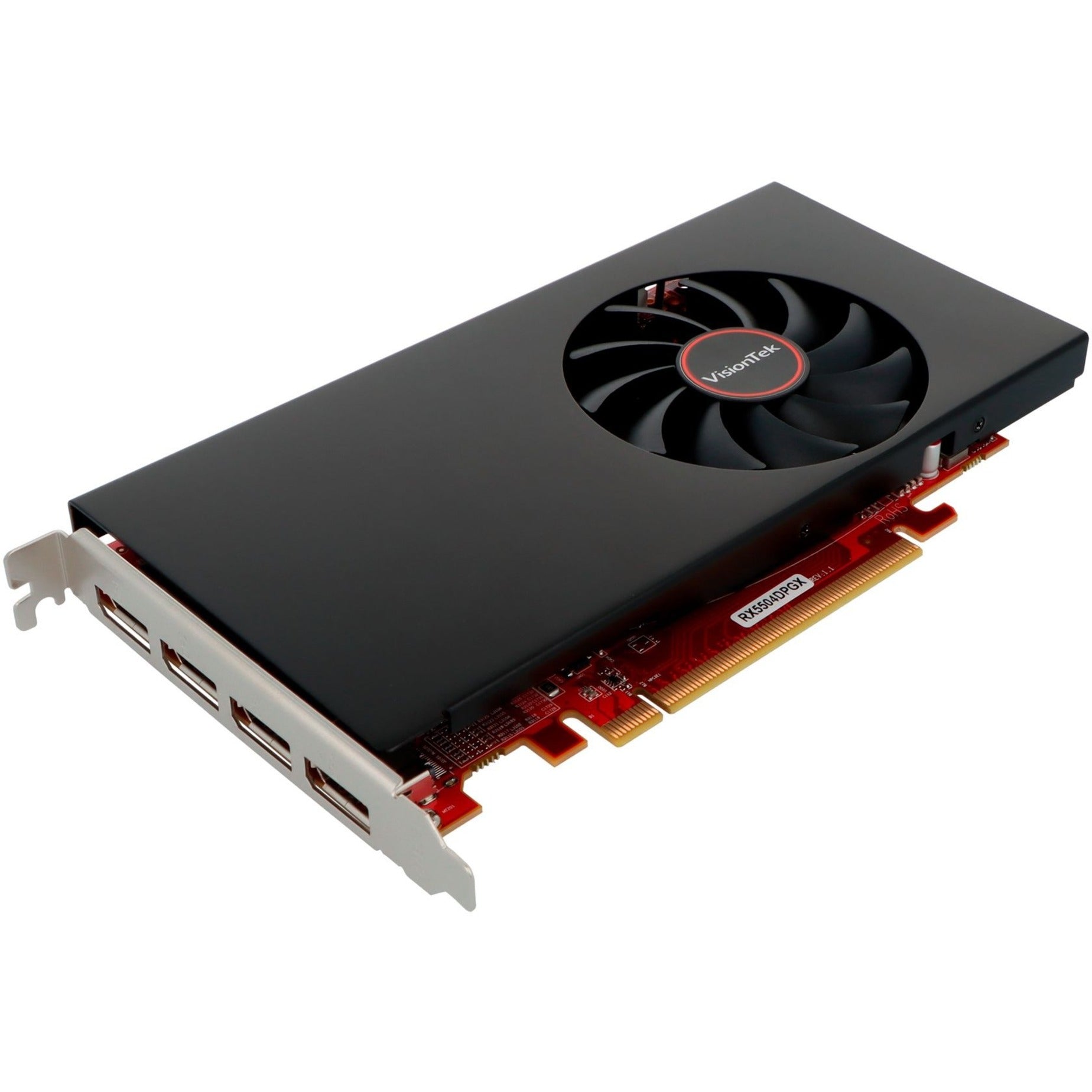 VisionTek Radeon RX 550 Graphics Card, 4GB GDDR5, 128-bit, 4x DisplayP ...