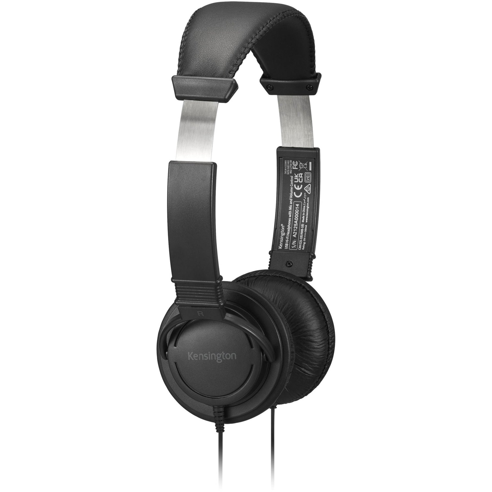 Kensington K33065WW Classic Headset with Mic and Volume Control, USB T ...