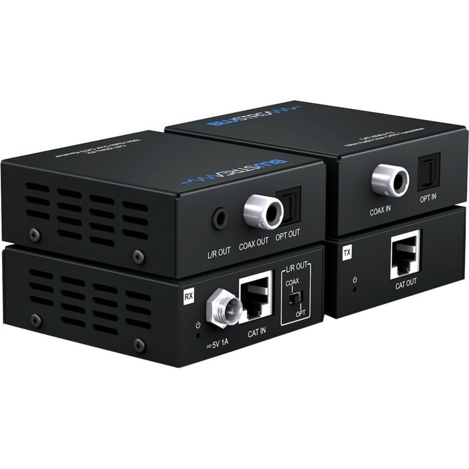Blustream CAT100AU Digital Audio Over CAT Extender, Wired, 984.25 ft M ...