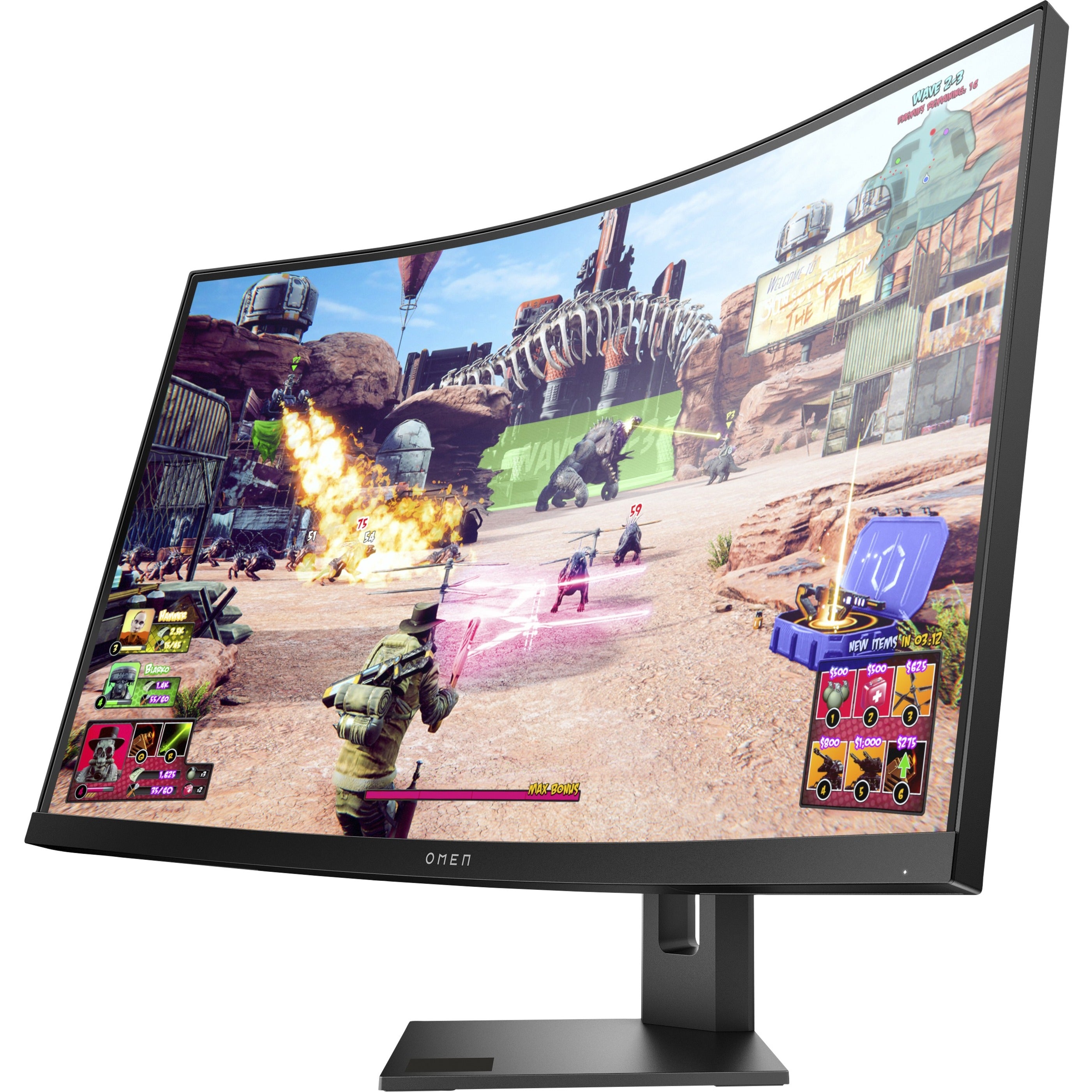 HP OMEN 27c 27" WQHD Curved Gaming Monitor, 240Hz, FreeSync Premium Pr ...
