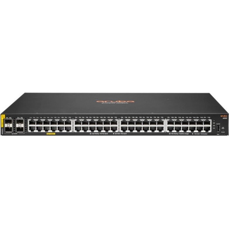 Aruba CX 6000 48G Class4 PoE Ethernet Switch, 48 Gigabit Ports, 4 SFP ...