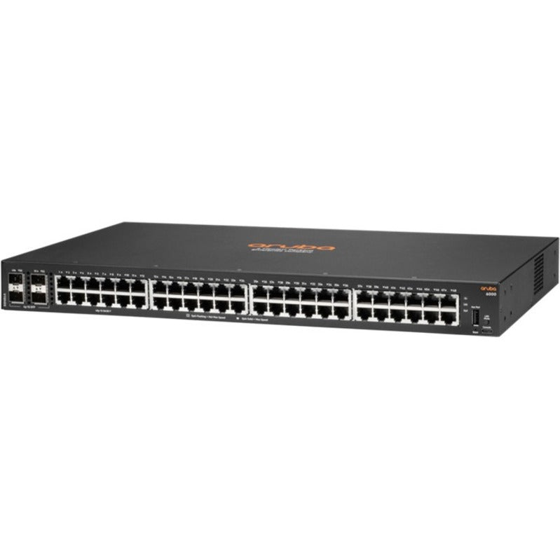 Aruba R8N86A 6000 48G 4SFP Switch, Gigabit Ethernet, 48 Network Ports ...
