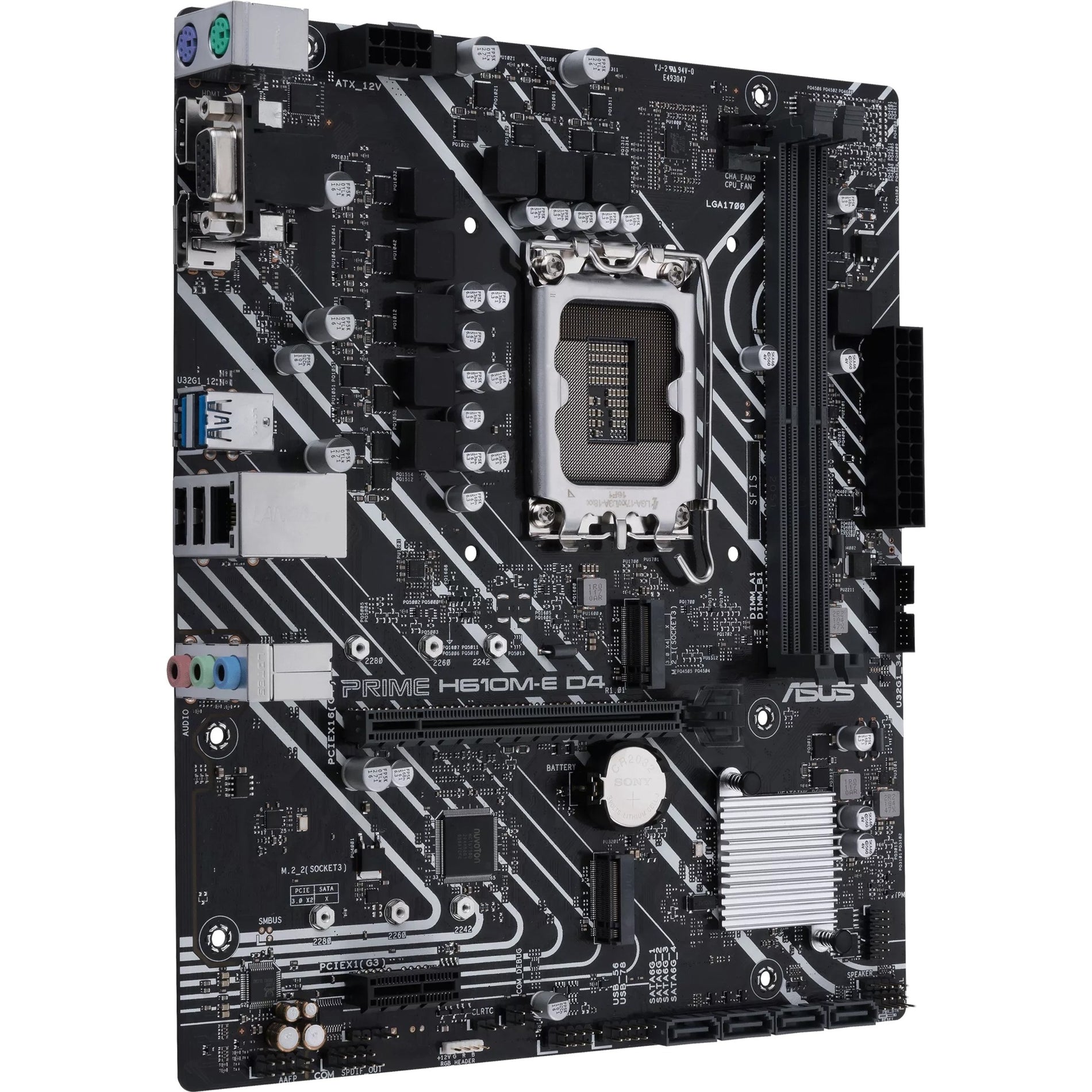 Asus PRIME H610M-E D4-CSM Desktop Motherboard - Intel H610 Chipset, LG – Network Hardwares
