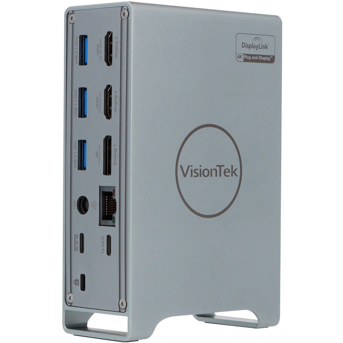 VisionTek 901499 VT7100 Triple Display 4K USB-C Docking Station with 1 ...