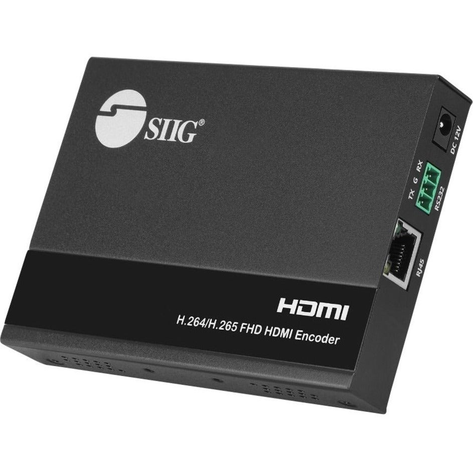 SIIG HDMI Video Encoder H.264/H.265 IPTV with Loopout, Full HD 1080p S ...