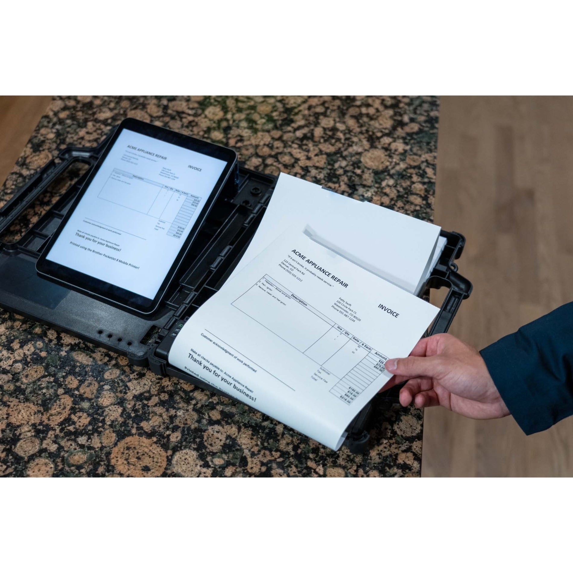 Brother PA-FFC-810LHC Portable Fanfold Hard Case for PocketJet Printer ...