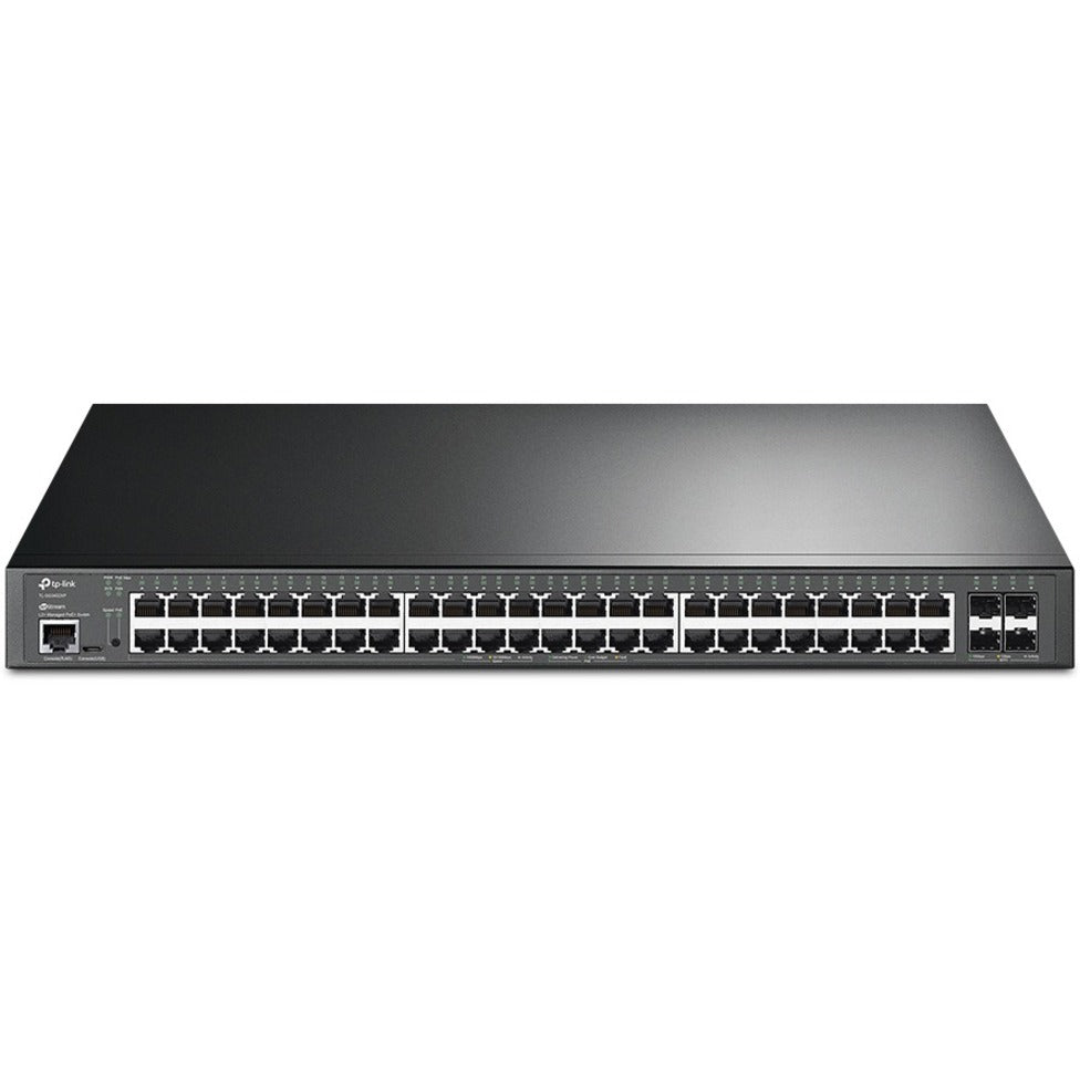 TP-Link JetStream TL-SG3452XP Ethernet Switch, 48-Port Gigabit and 4-P ...