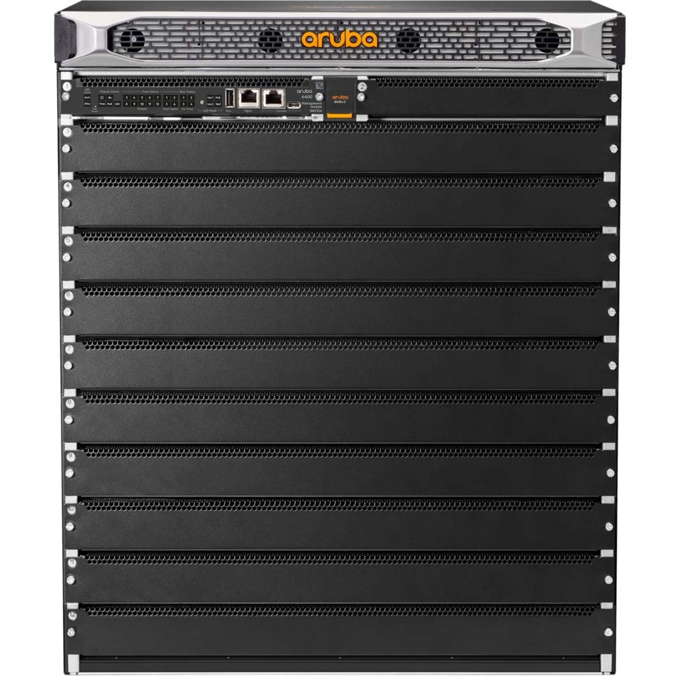 Aruba 6400 Series 6410 v2 Layer 3 Ethernet Switch, 10 Expansion Slots ...
