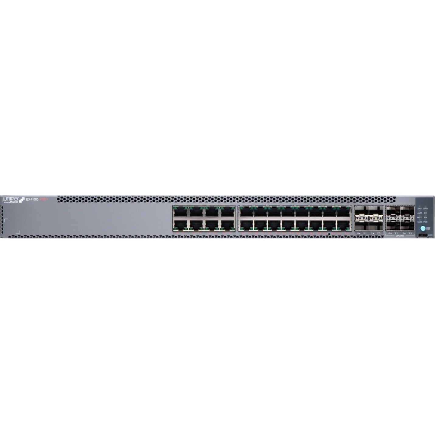 Juniper EX4100-24P Layer 3 Ethernet Switch, 24 Gigabit PoE+ Ports, 740 ...